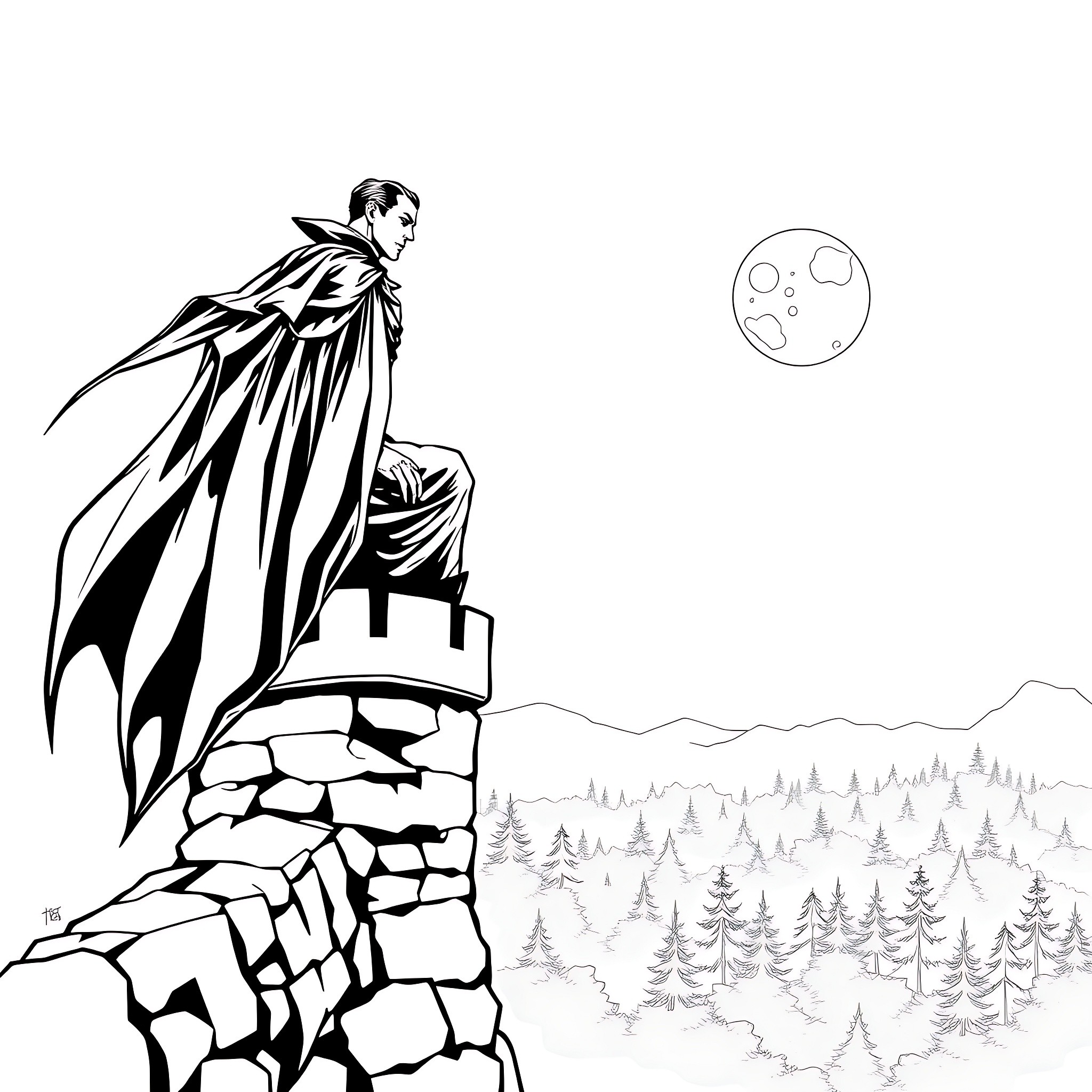 110 Best Vampire Coloring Pages (Free Printable PDFs)