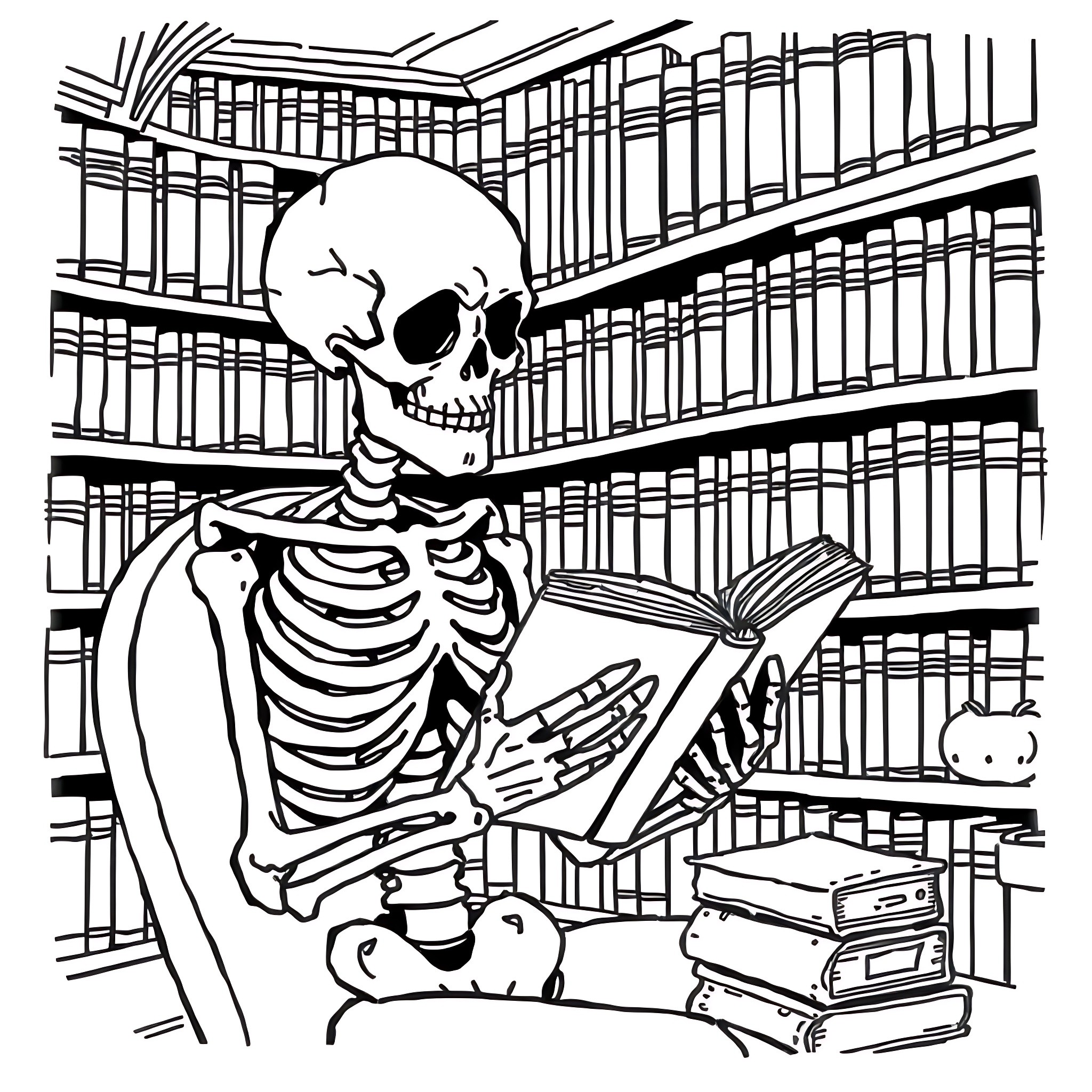 Best Skeleton Coloring Pages (Free Printable PDF)