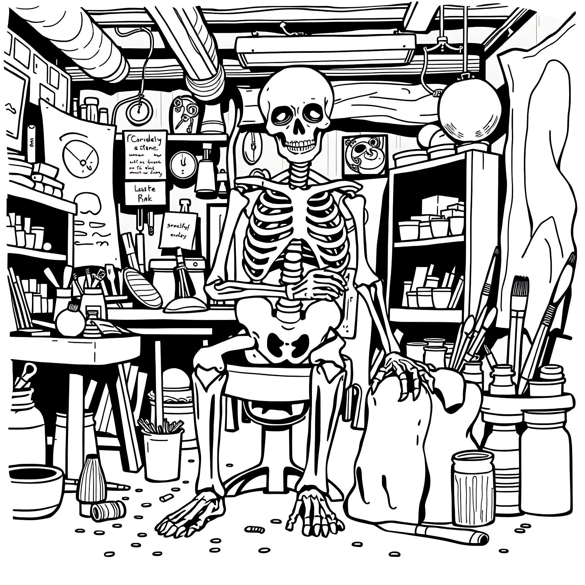 Best Skeleton Coloring Pages (Free Printable PDF)