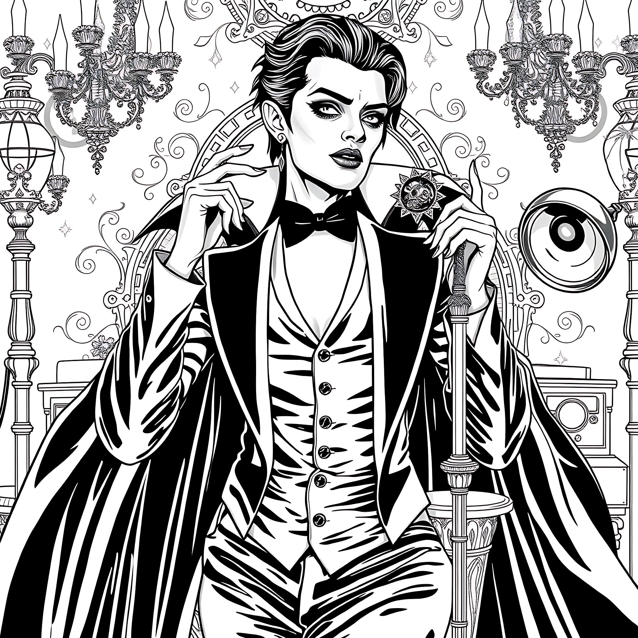 Best Vampire Coloring Pages (Free Printable PDF)