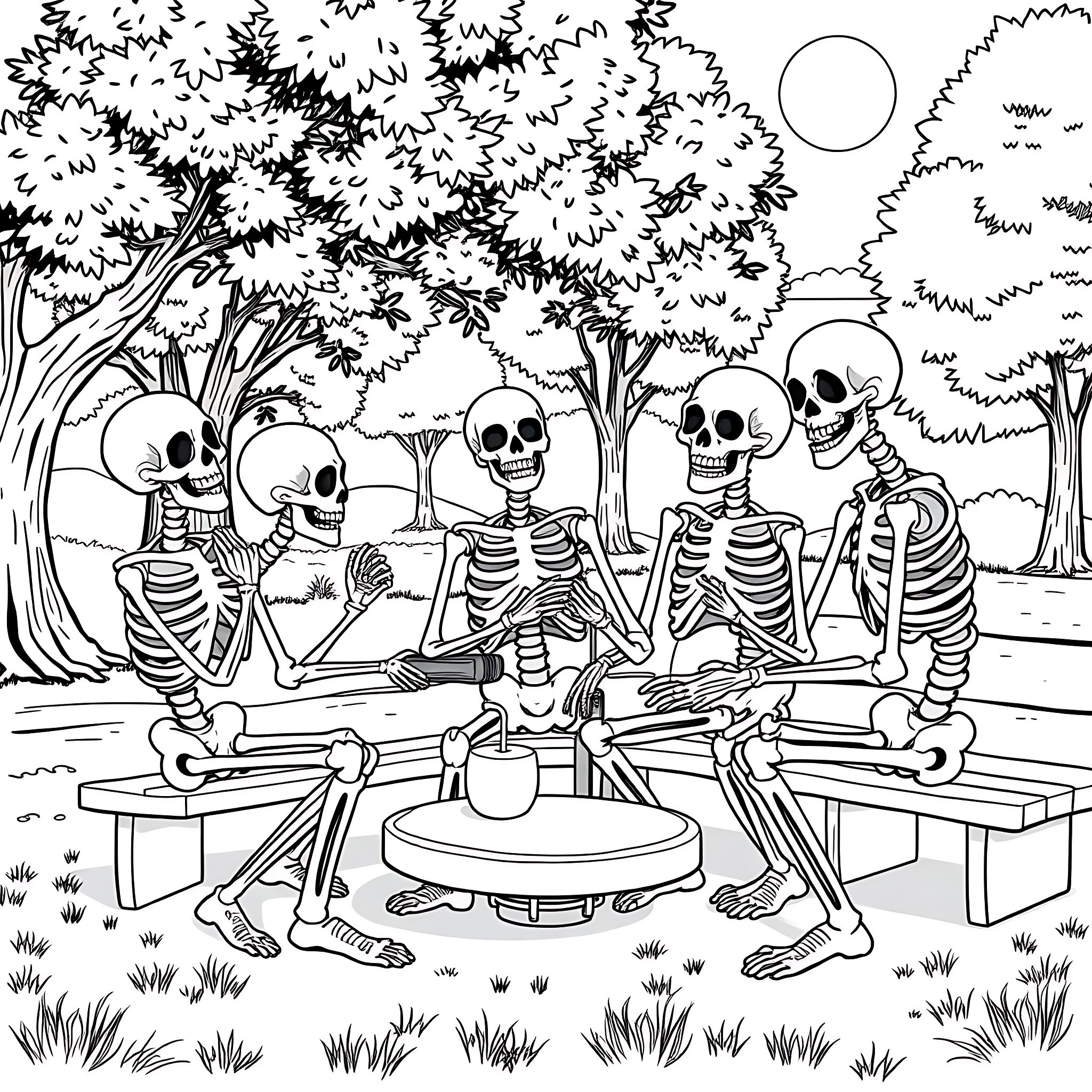 117 Best Skeleton Coloring Pages (Free Printable PDFs)