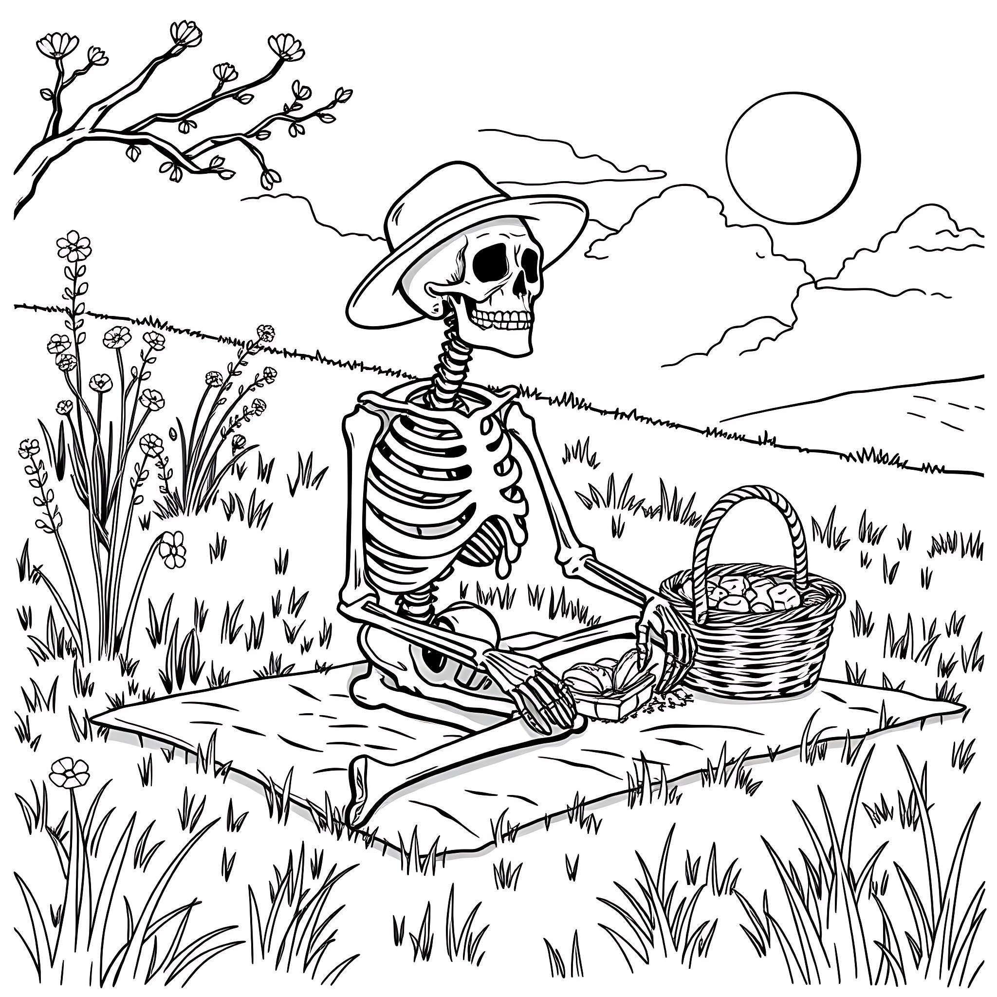 Best Skeleton Coloring Pages (Free Printable PDF)