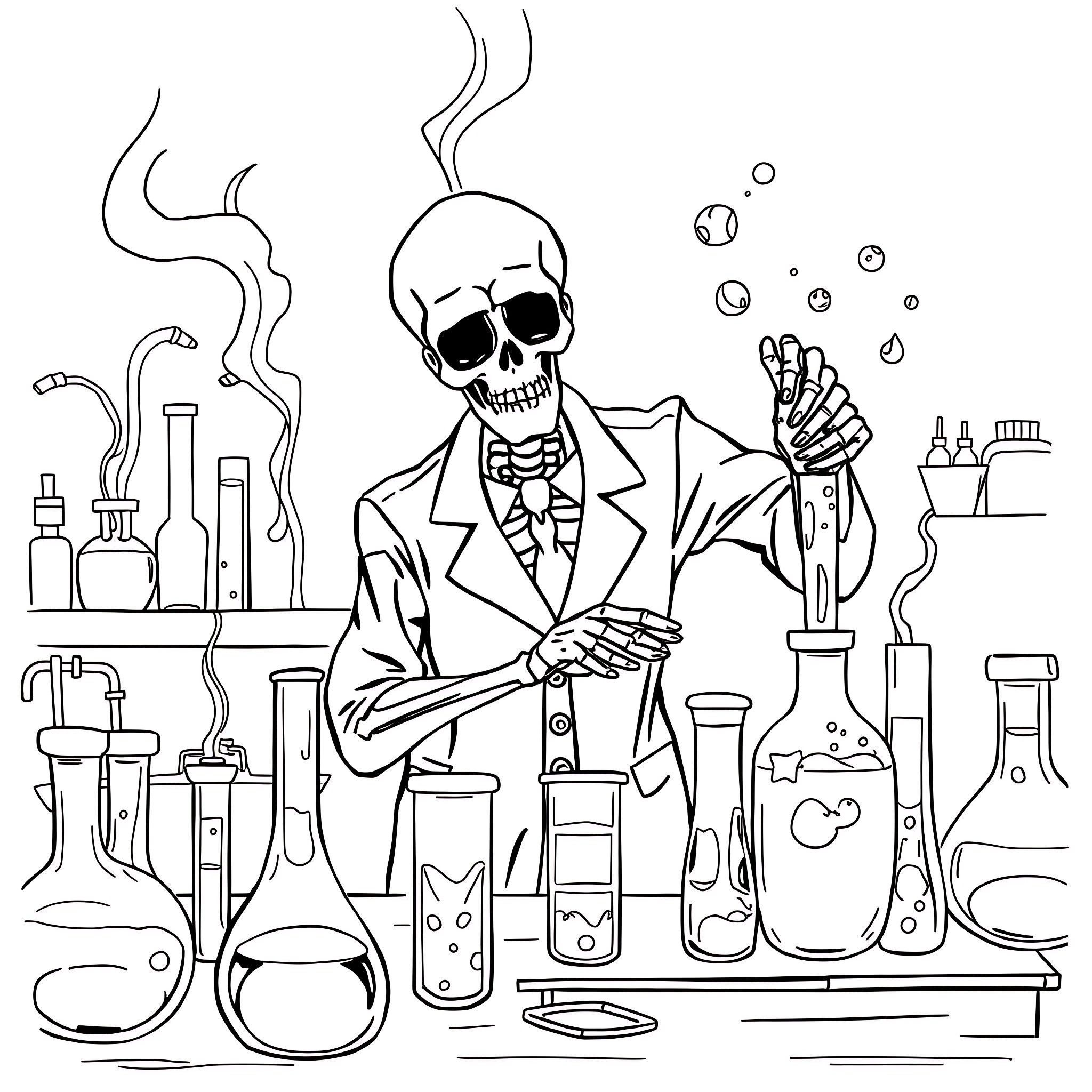 Best Skeleton Coloring Pages (Free Printable PDF)