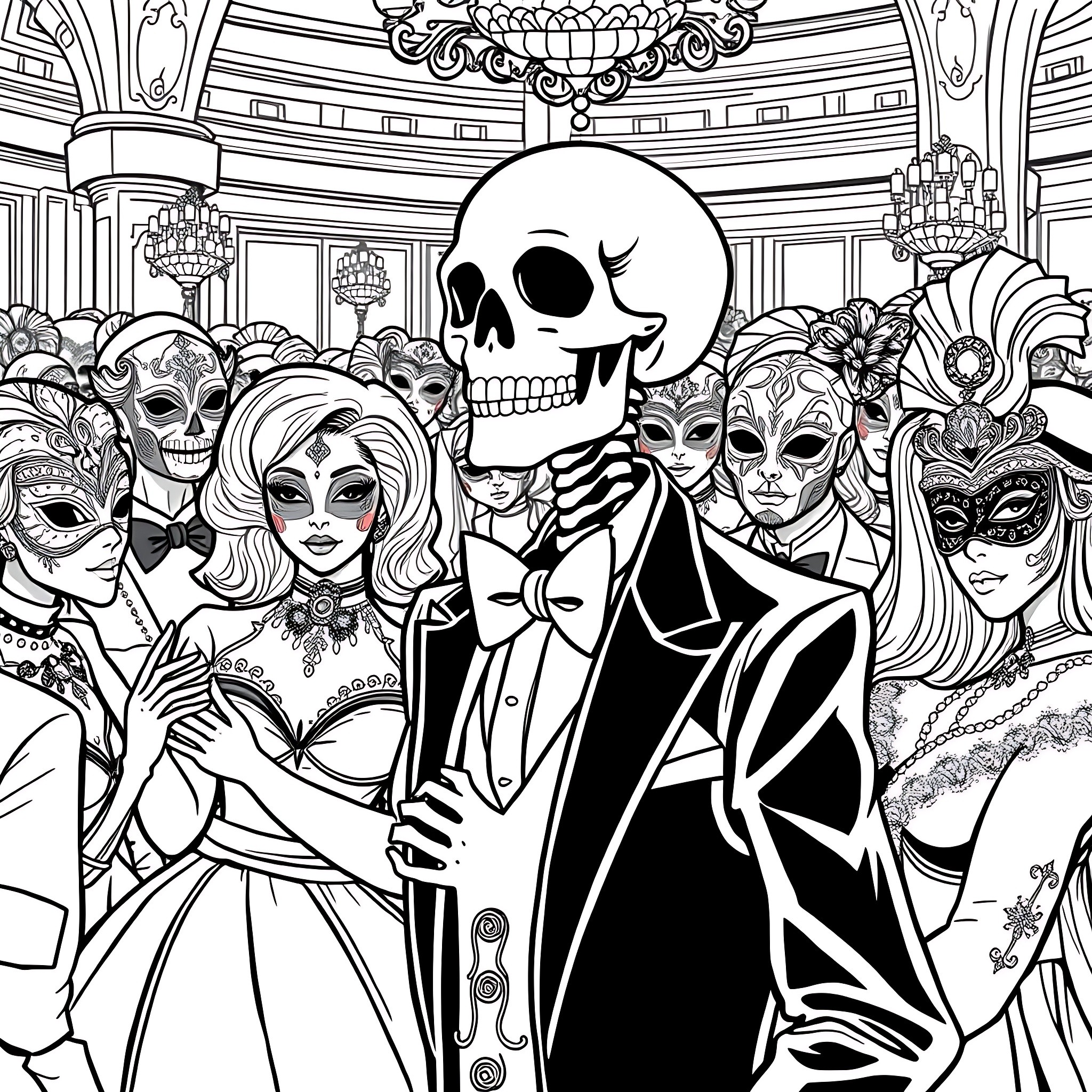 102 Best Skeleton Coloring Pages (Free Printable PDFs)