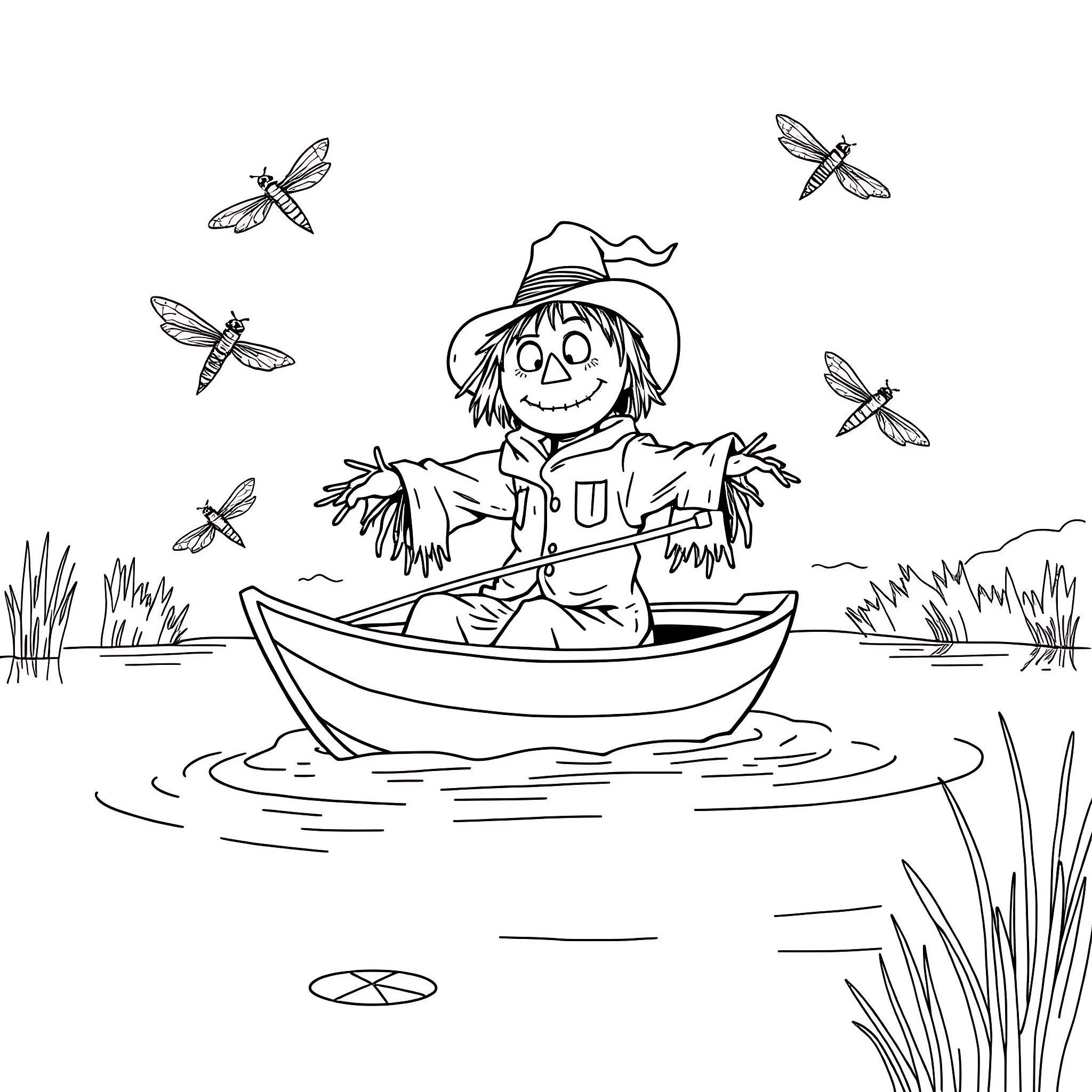 Best Scarecrow Coloring Pages (Free Printable PDF)