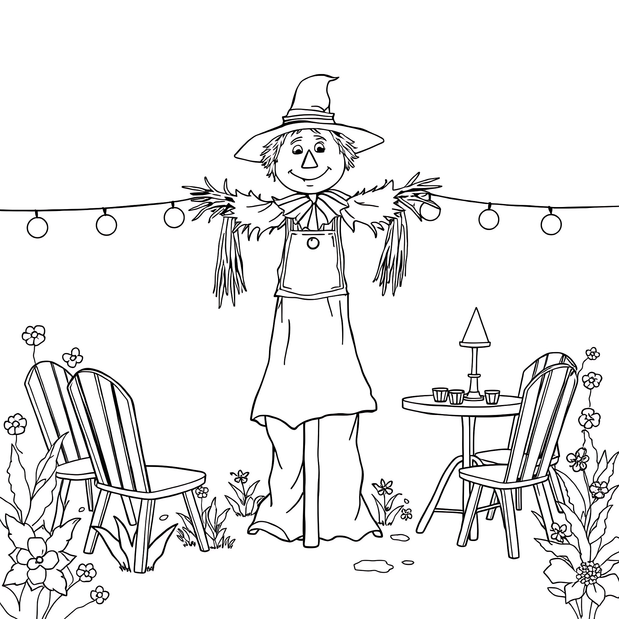 Best Scarecrow Coloring Pages (Free Printable PDF)