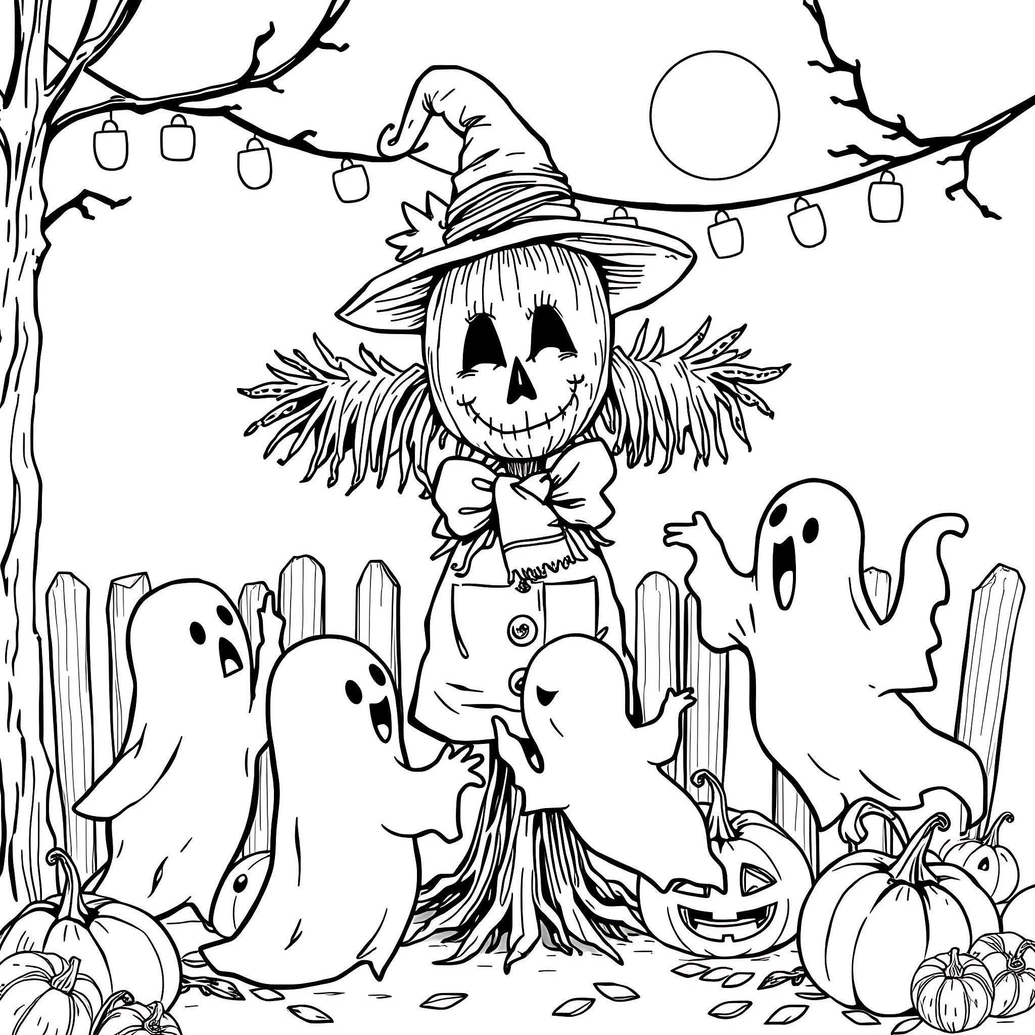 Best Scarecrow Coloring Pages (Free Printable PDF)