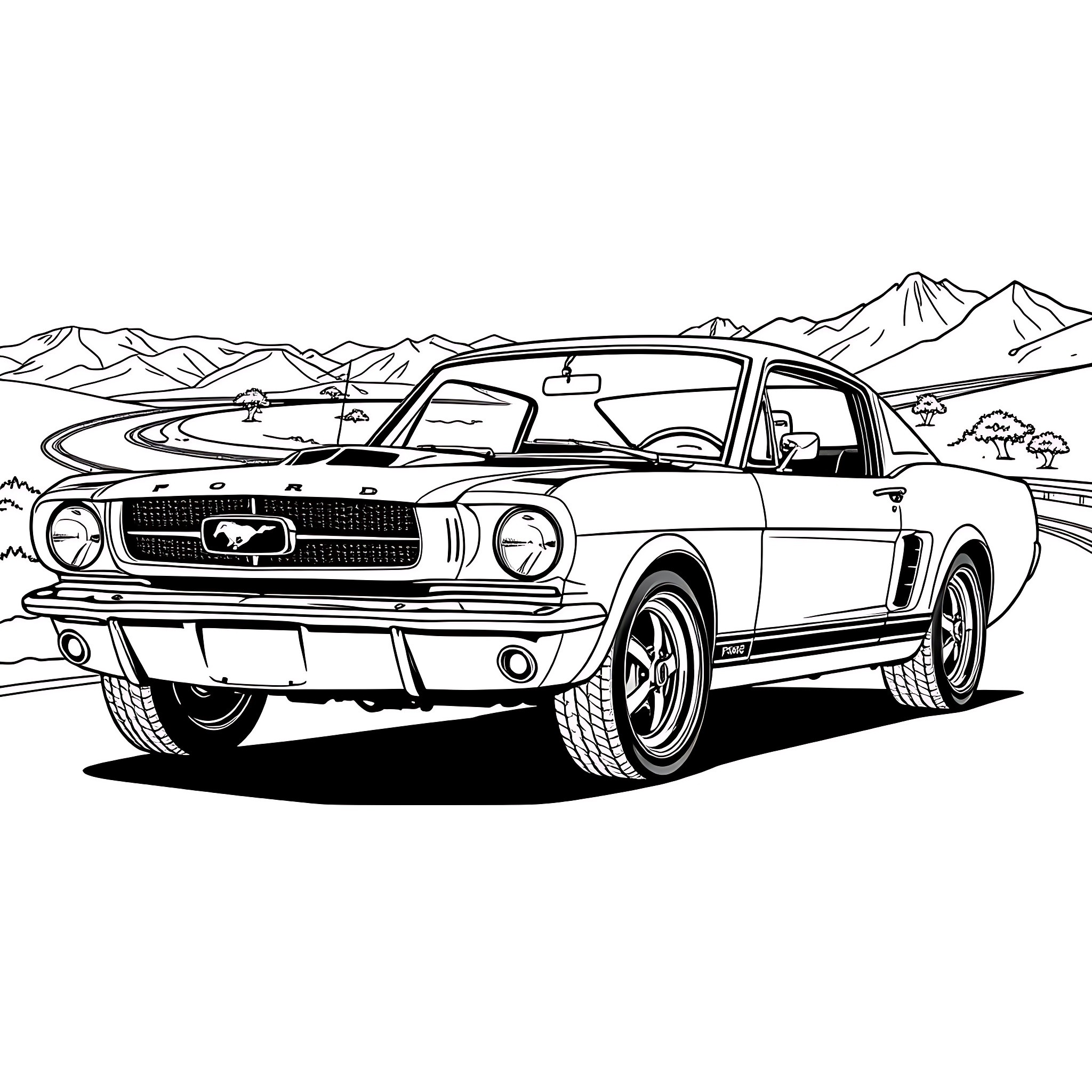 Best Ford Mustang Coloring Pages (Free Printable PDF)
