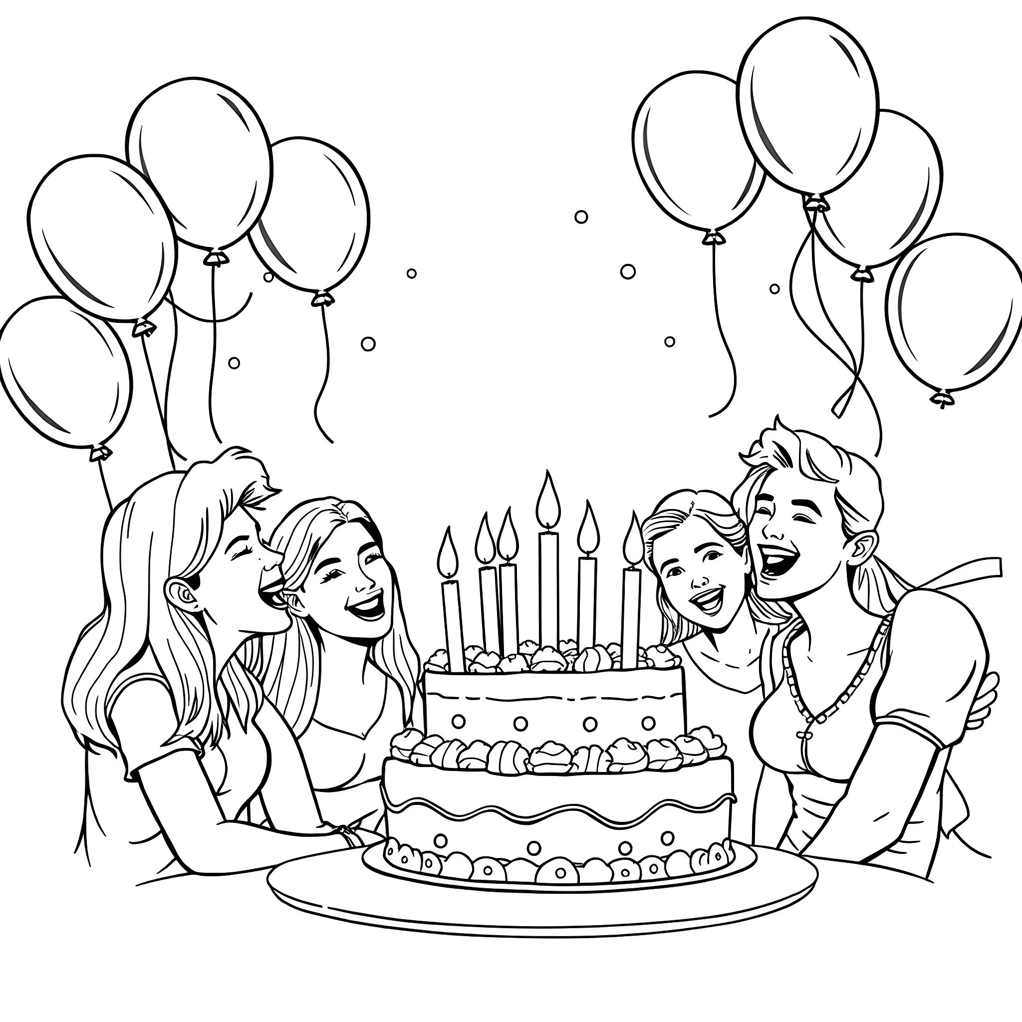 53 Best Birthday Coloring Pages (Free Printable PDFs)