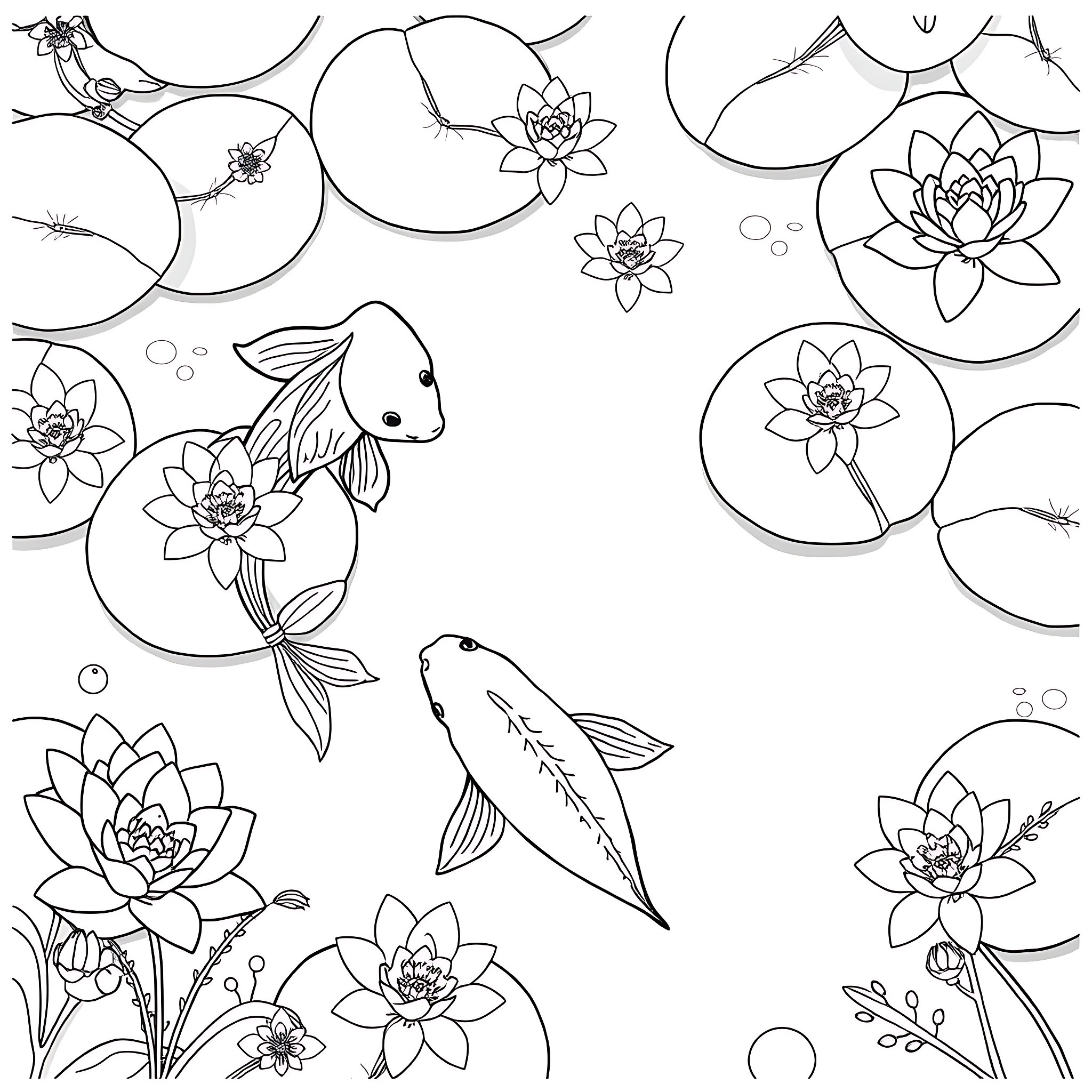 Best Koi Fish Coloring Pages (Free Printable PDF)