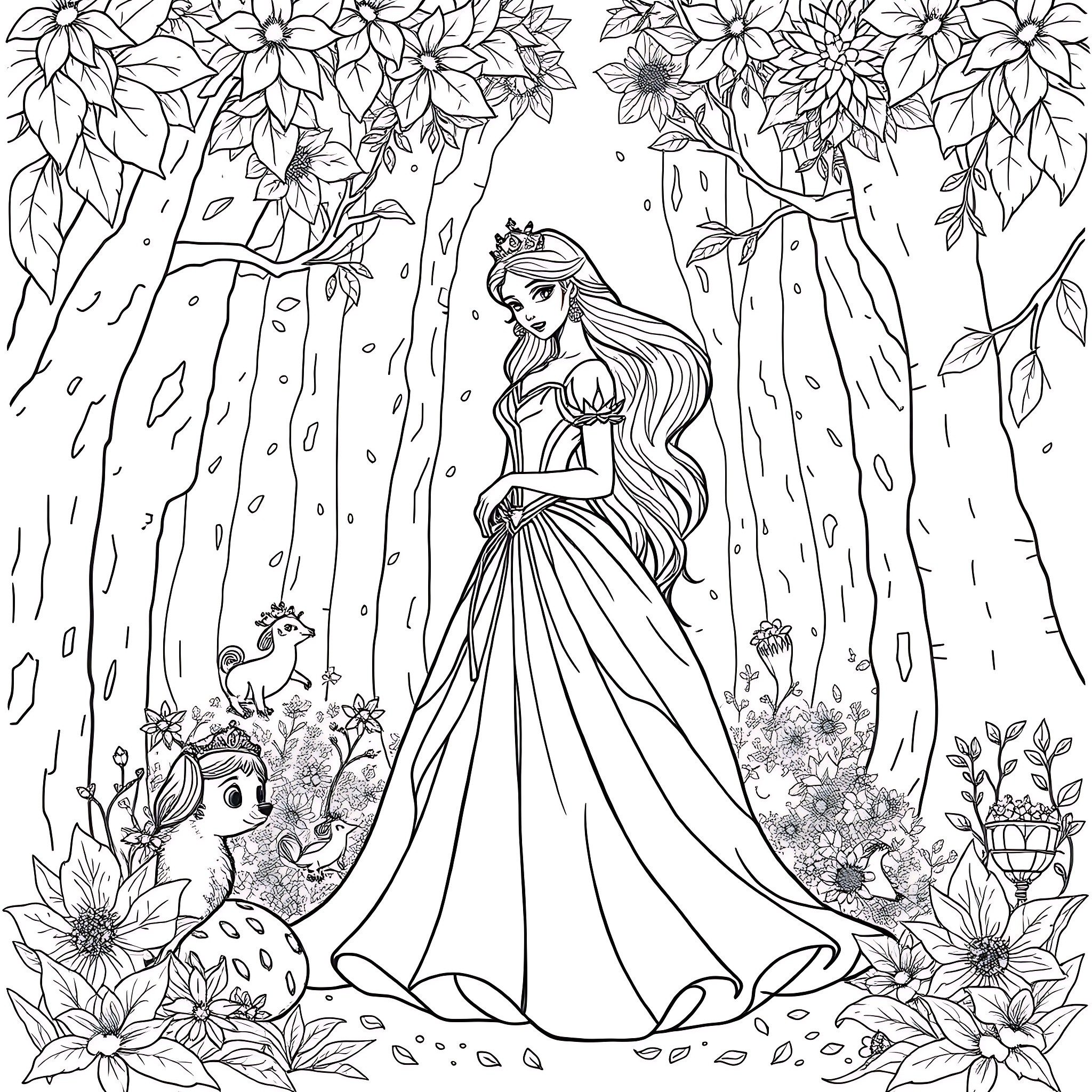 39 Best Princess Coloring Pages (Free Printable PDFs)