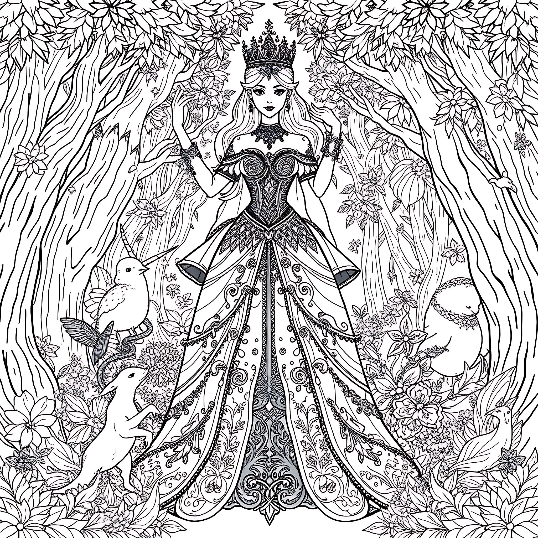 39 Best Princess Coloring Pages (Free Printable PDFs)