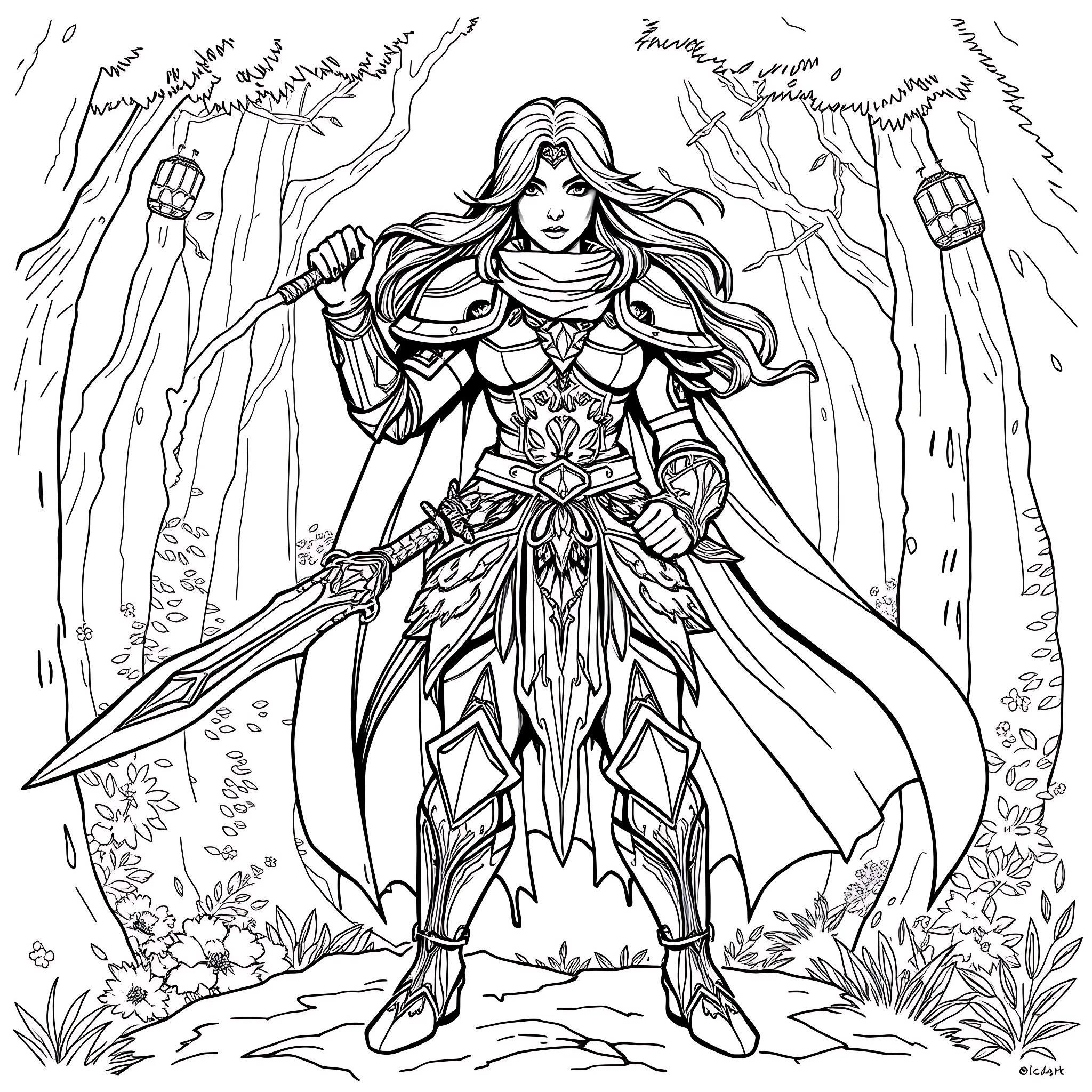 73 Best Warrior Coloring Pages (Free Printable PDFs)