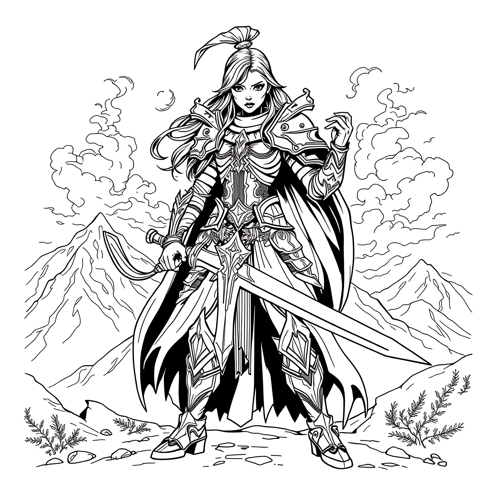 Best Warrior Coloring Pages (Free Printable PDF)