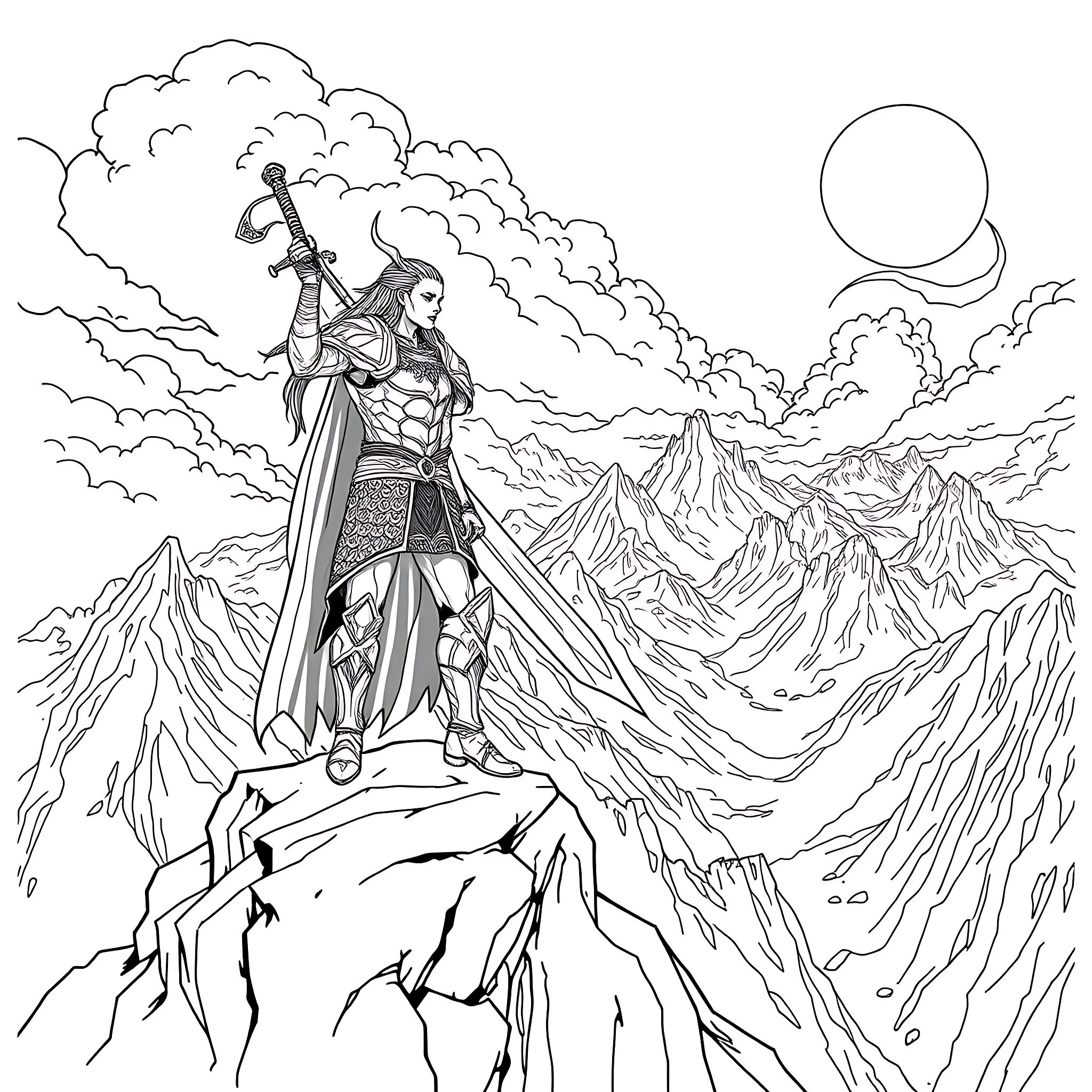 Best Warrior Coloring Pages (Free Printable PDF)