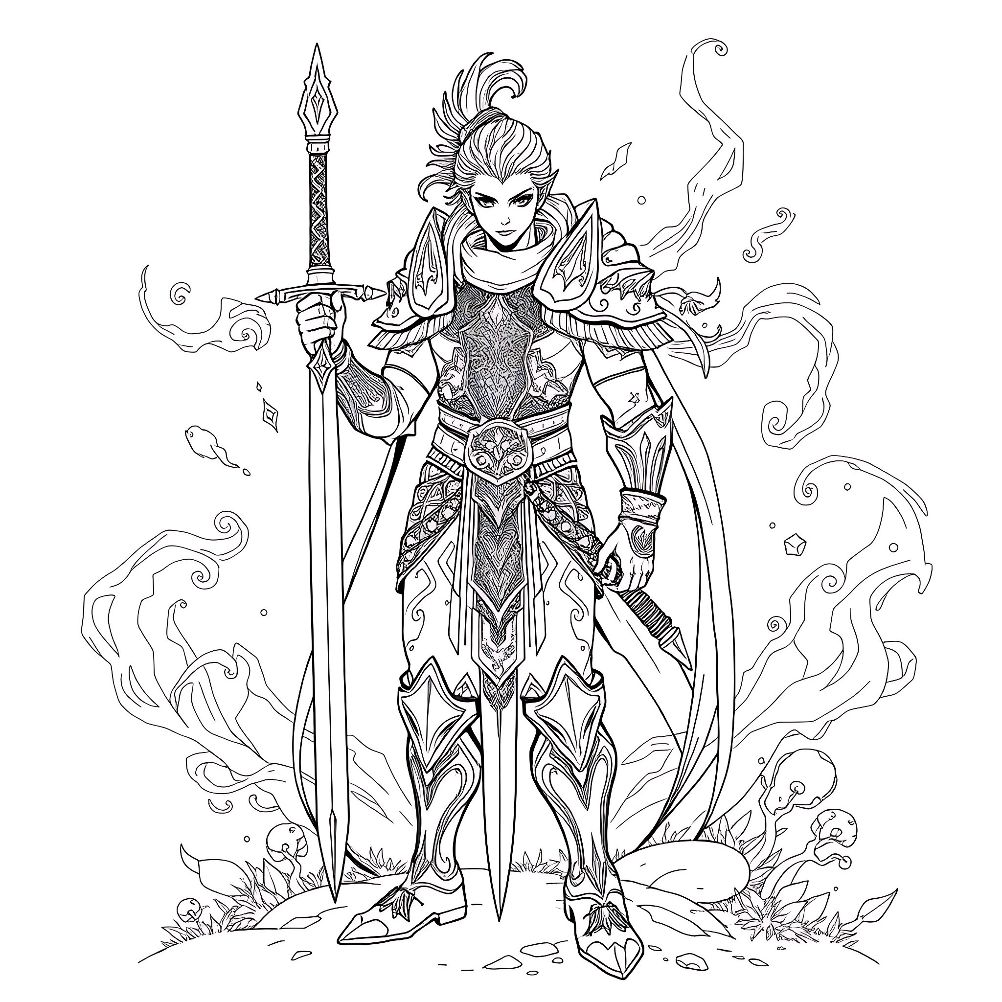 143 Best Warrior Coloring Pages (Free Printable PDFs)