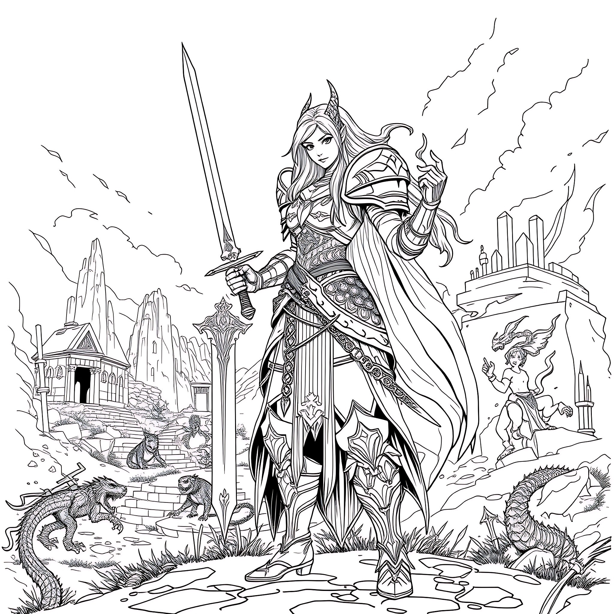 Best Warrior Coloring Pages (Free Printable PDF)