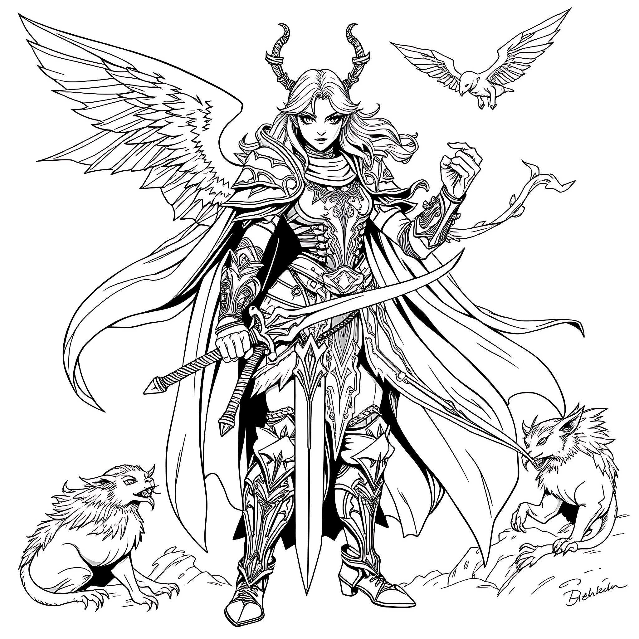 108 Best Warrior Coloring Pages (Free Printable PDFs)