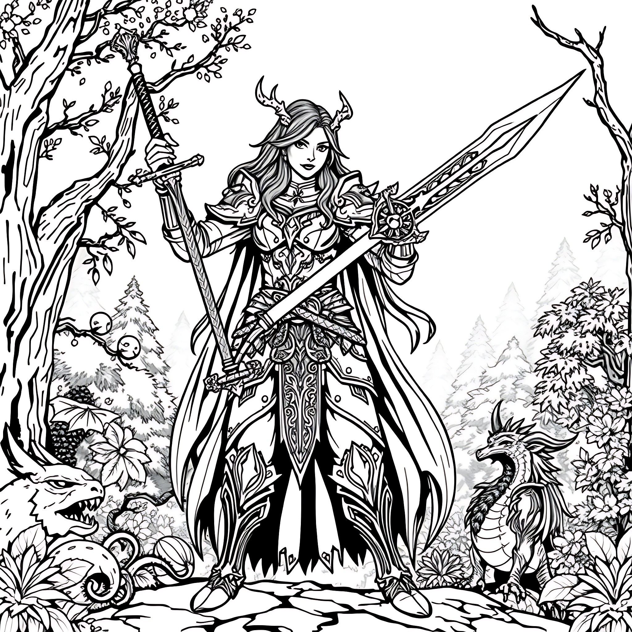 Best Warrior Coloring Pages (Free Printable PDF)