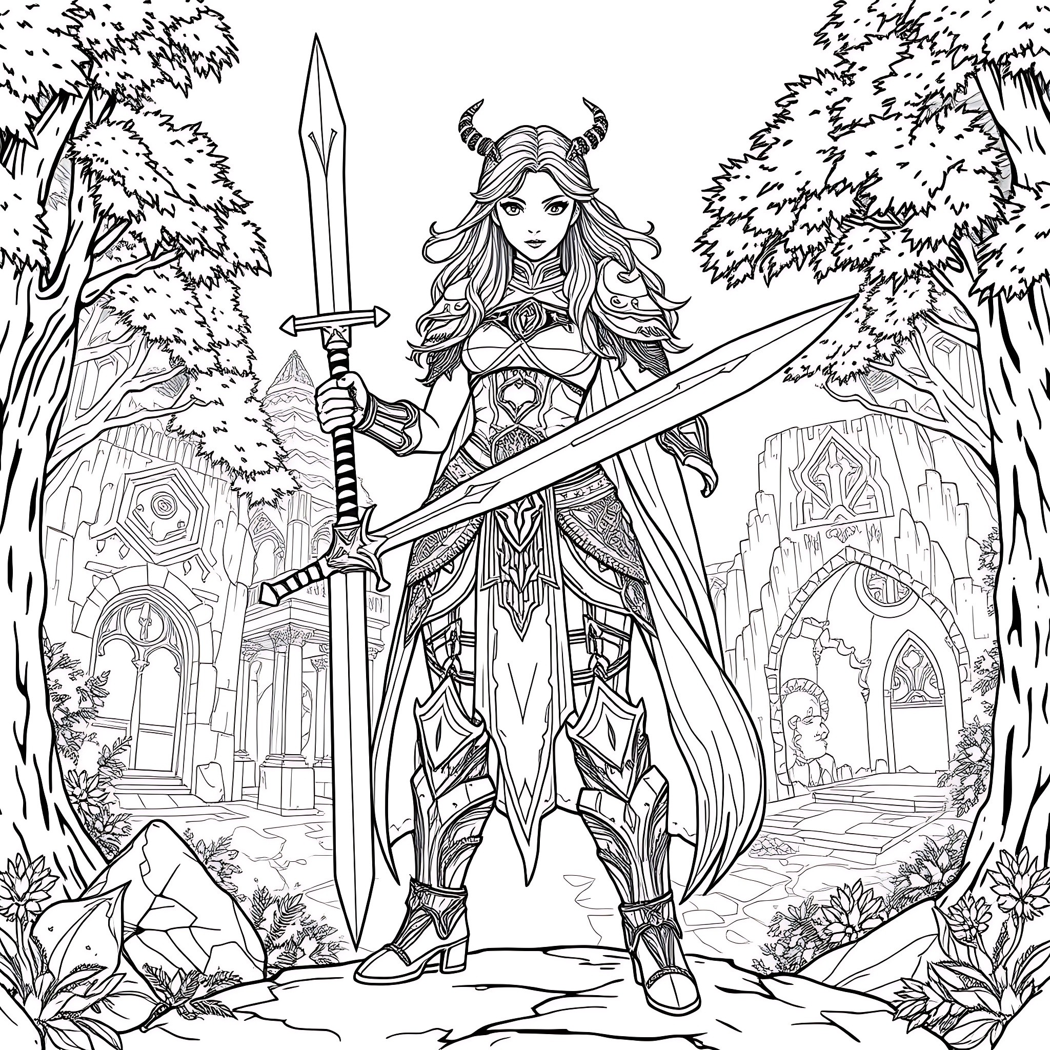 Best Warrior Coloring Pages (Free Printable PDF)