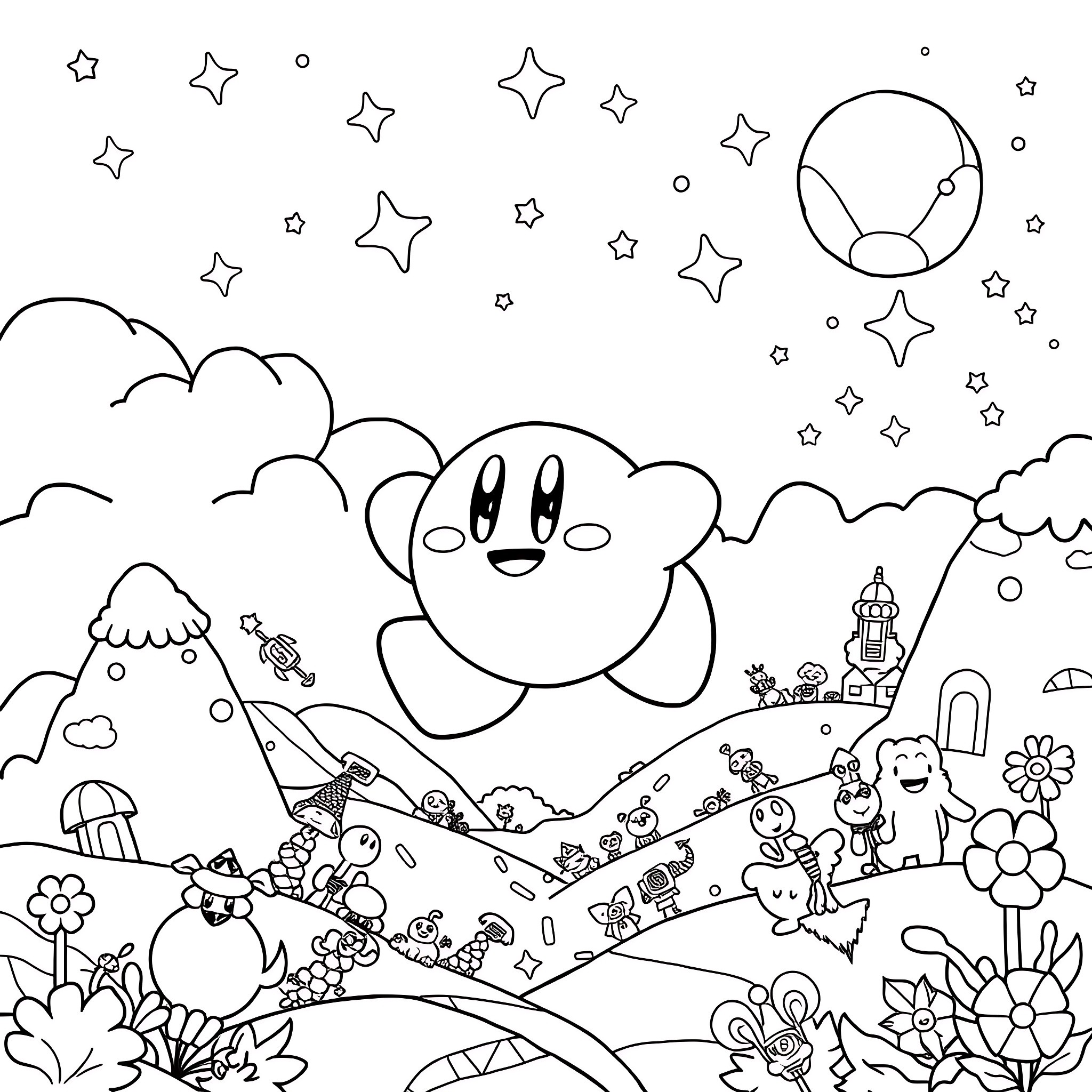 Best Kirby Coloring Pages (Free Printable PDF)