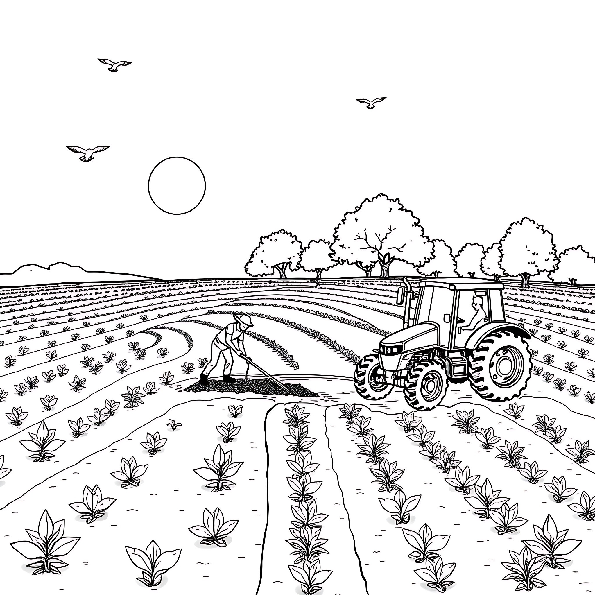 Best Farmer Coloring Pages (Free Printable PDF)