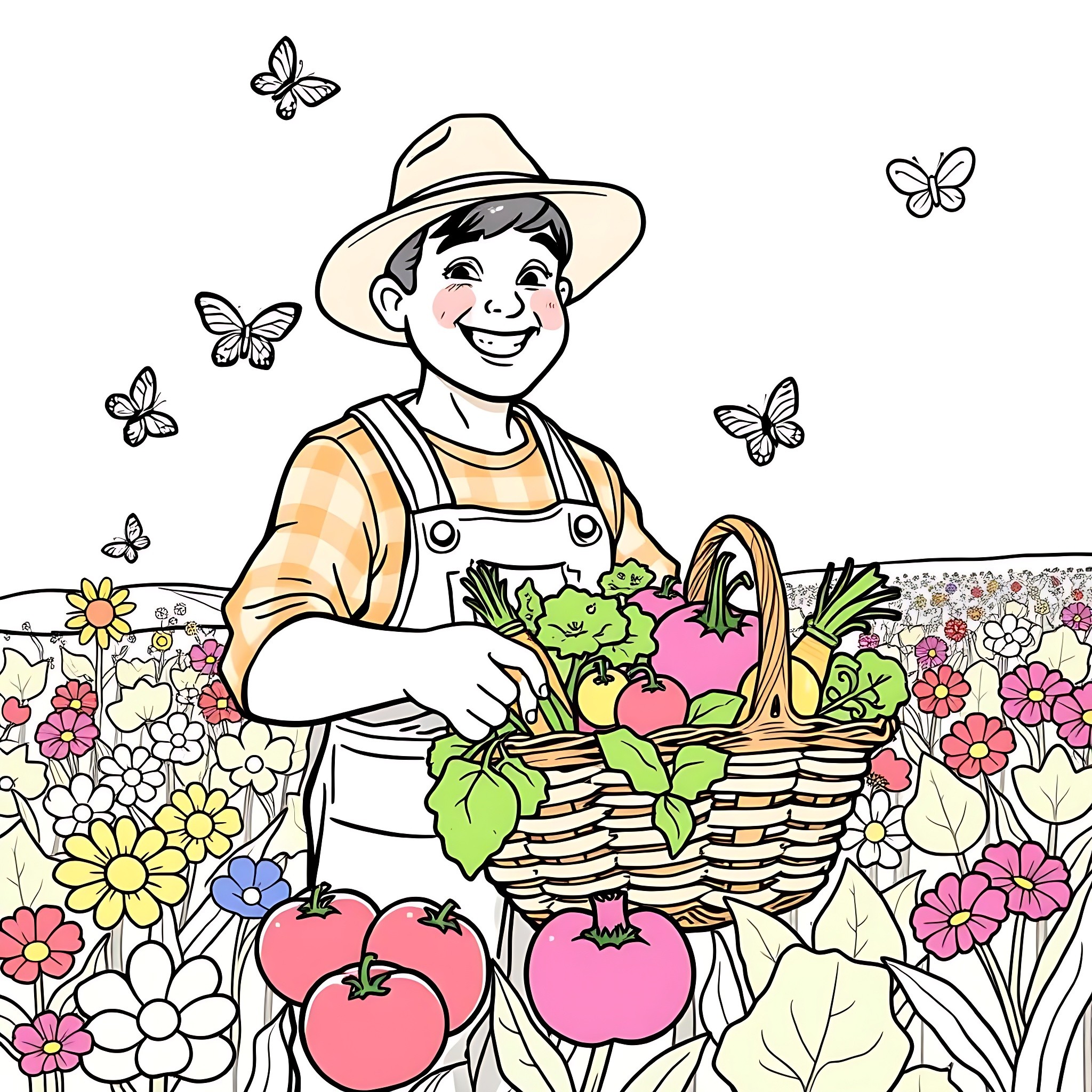 Best Farmer Coloring Pages (Free Printable PDF)