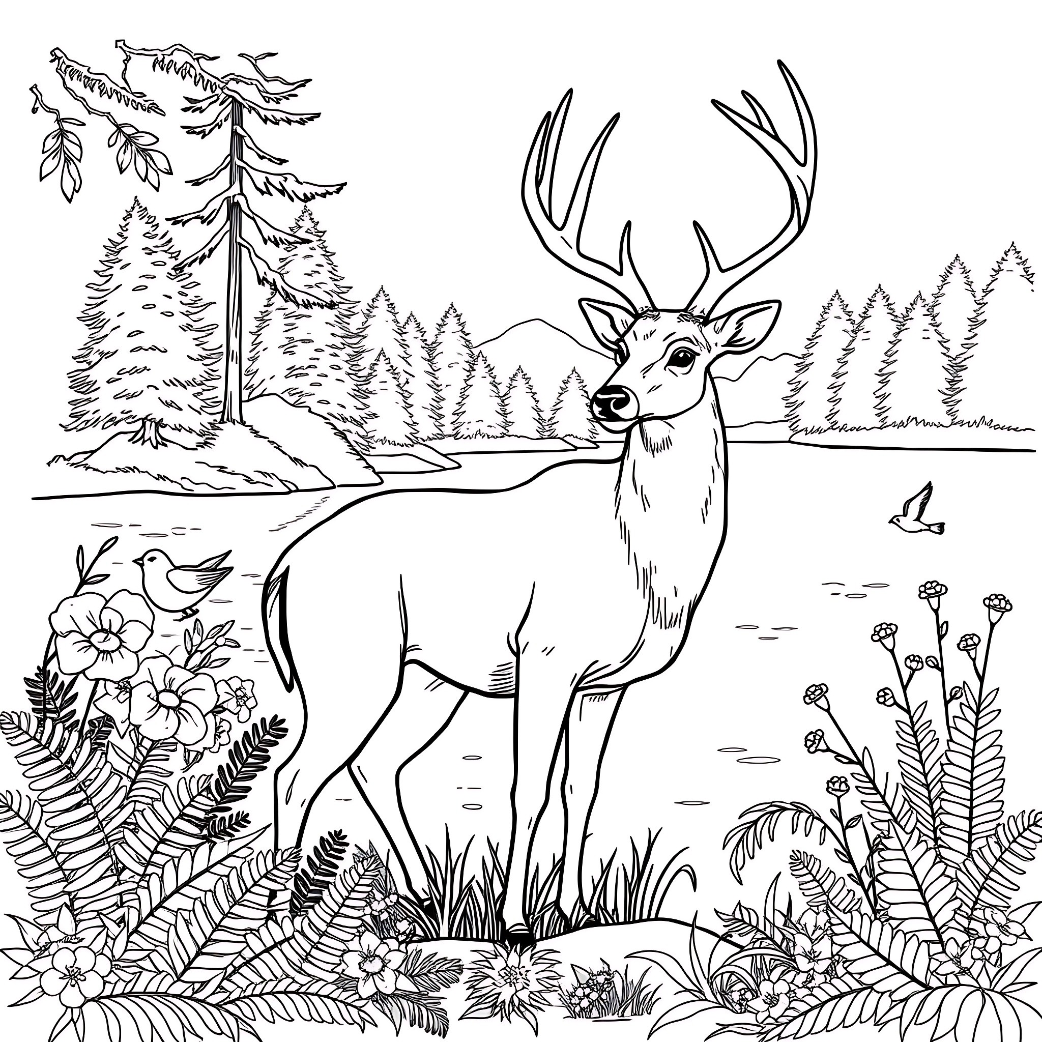137 Best Deer Coloring Pages (Free Printable PDFs)