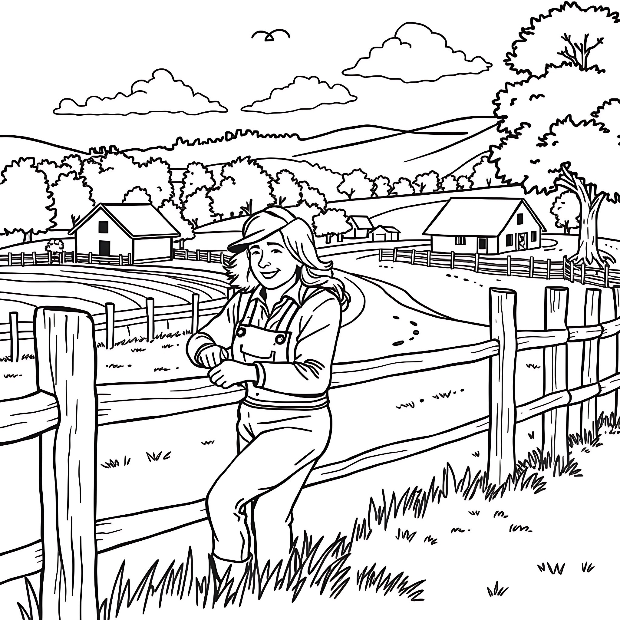 Best Farmer Coloring Pages (Free Printable PDF)