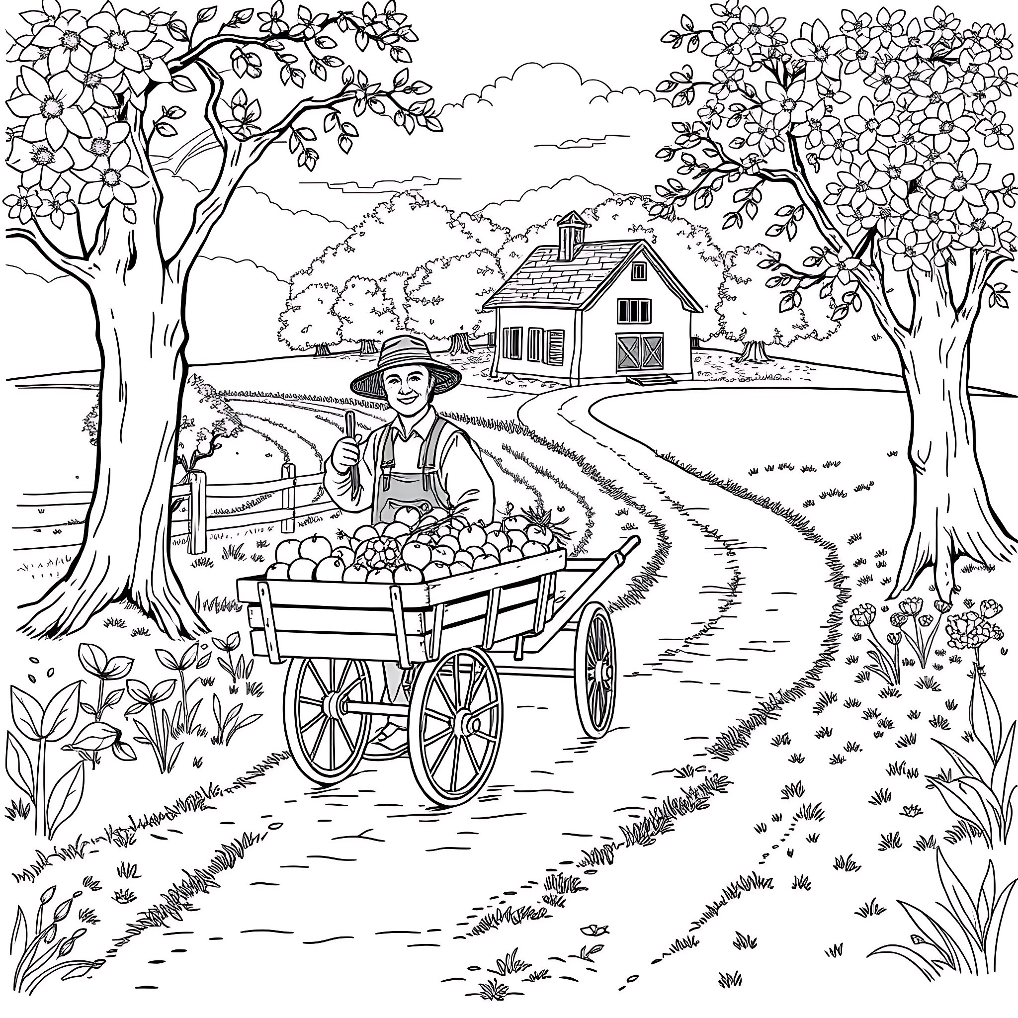 Best Farmer Coloring Pages (Free Printable PDF)