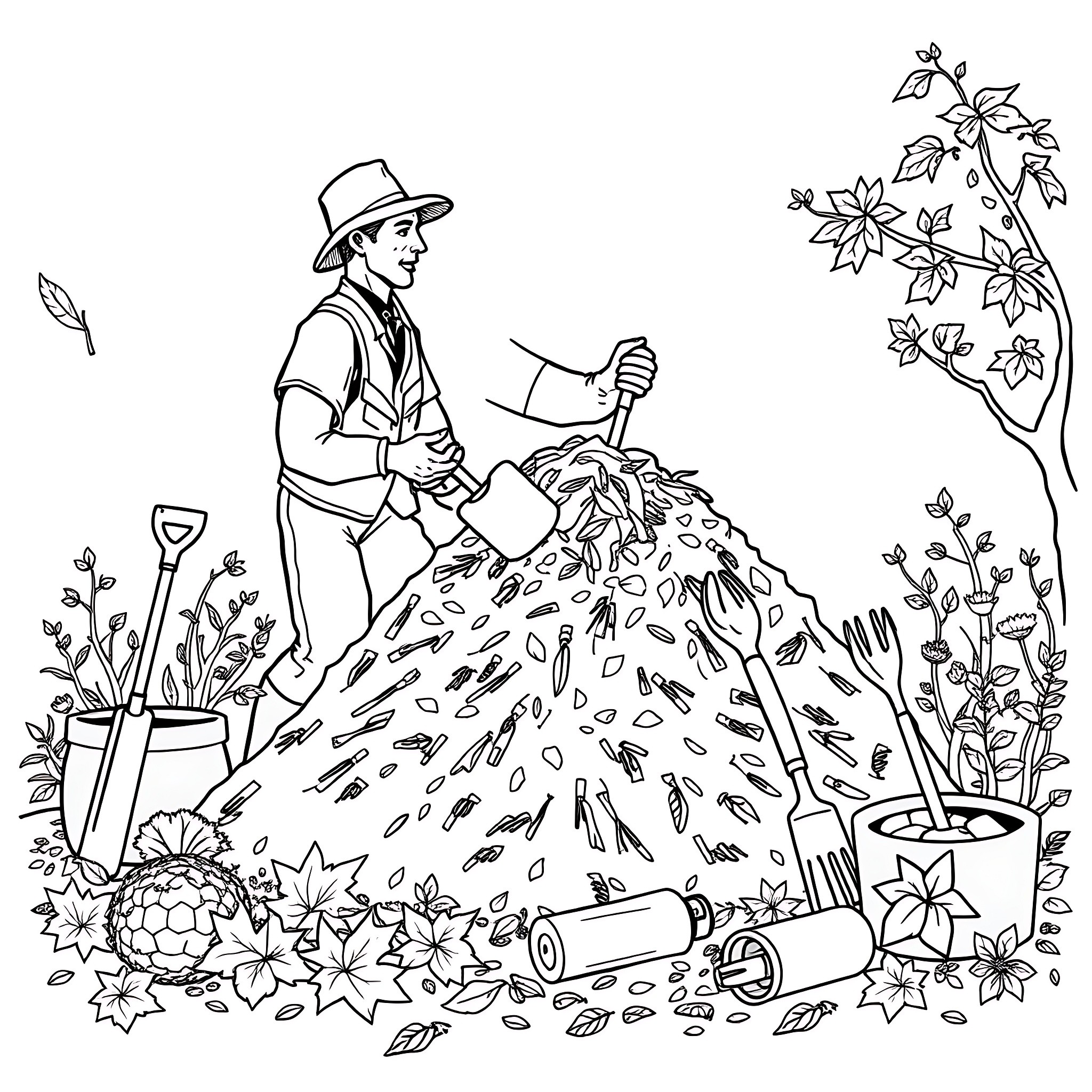 Best Farmer Coloring Pages (Free Printable PDF)
