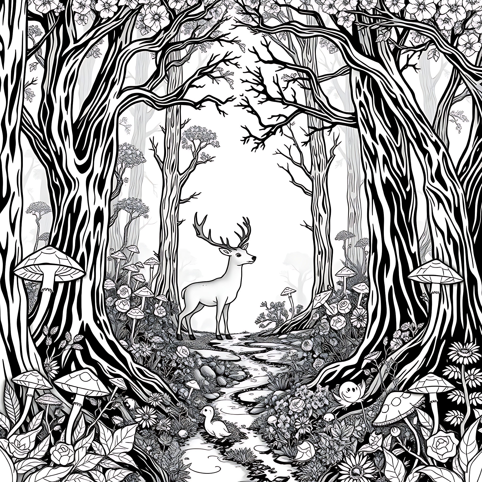 192 Best Deer Coloring Pages (Free Printable PDFs)