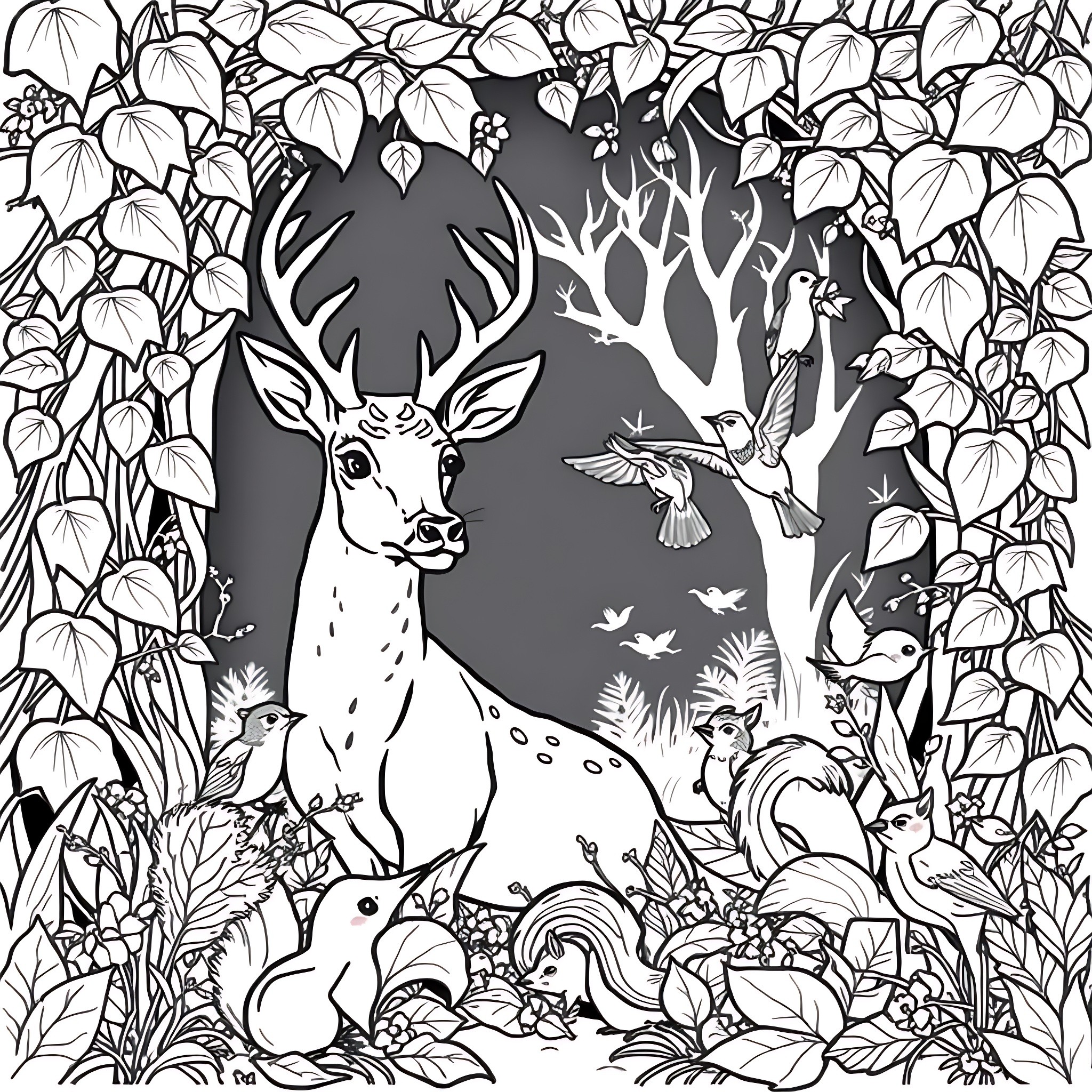 Best Deer Coloring Pages (Free Printable PDF)