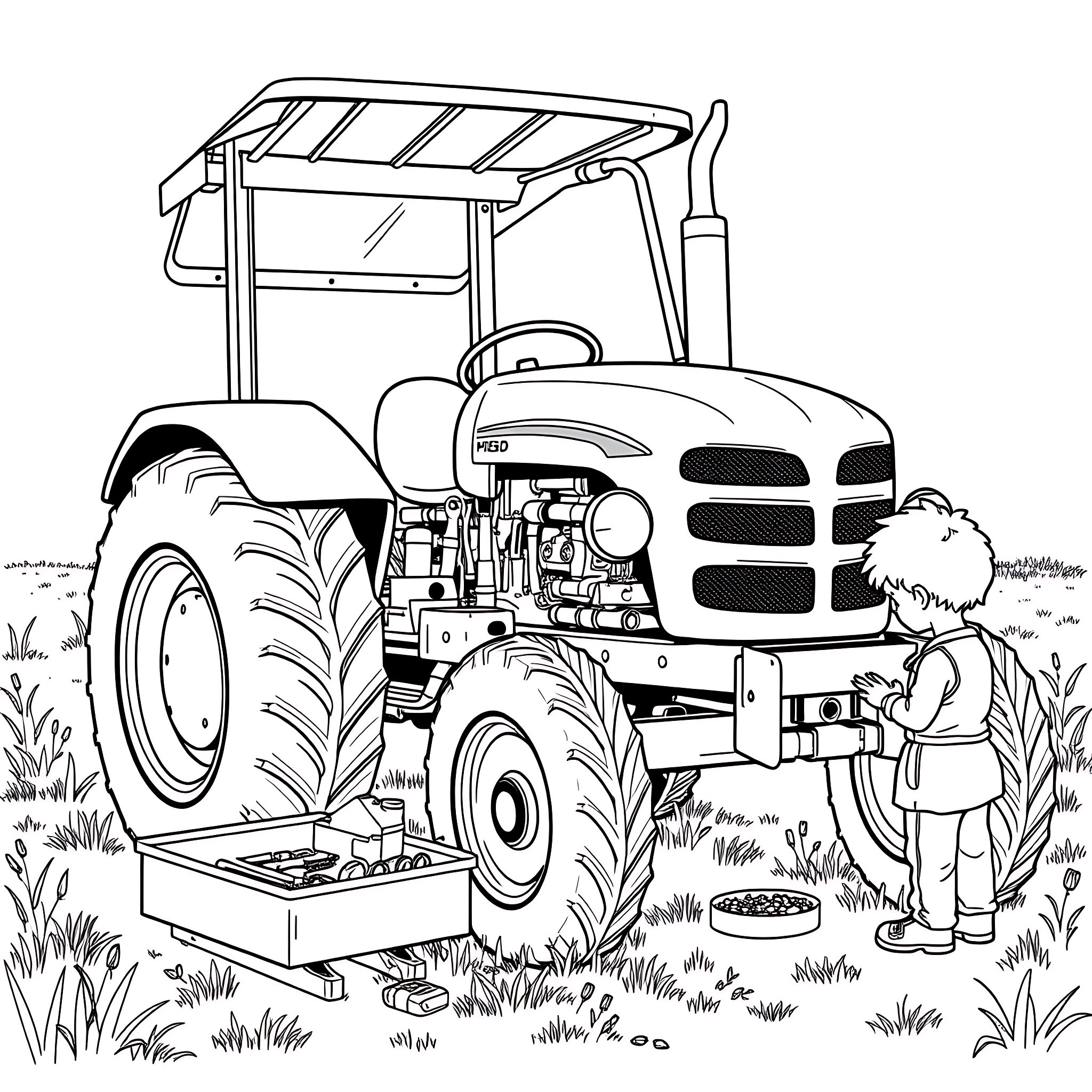 Best Farmer Coloring Pages (Free Printable PDF)