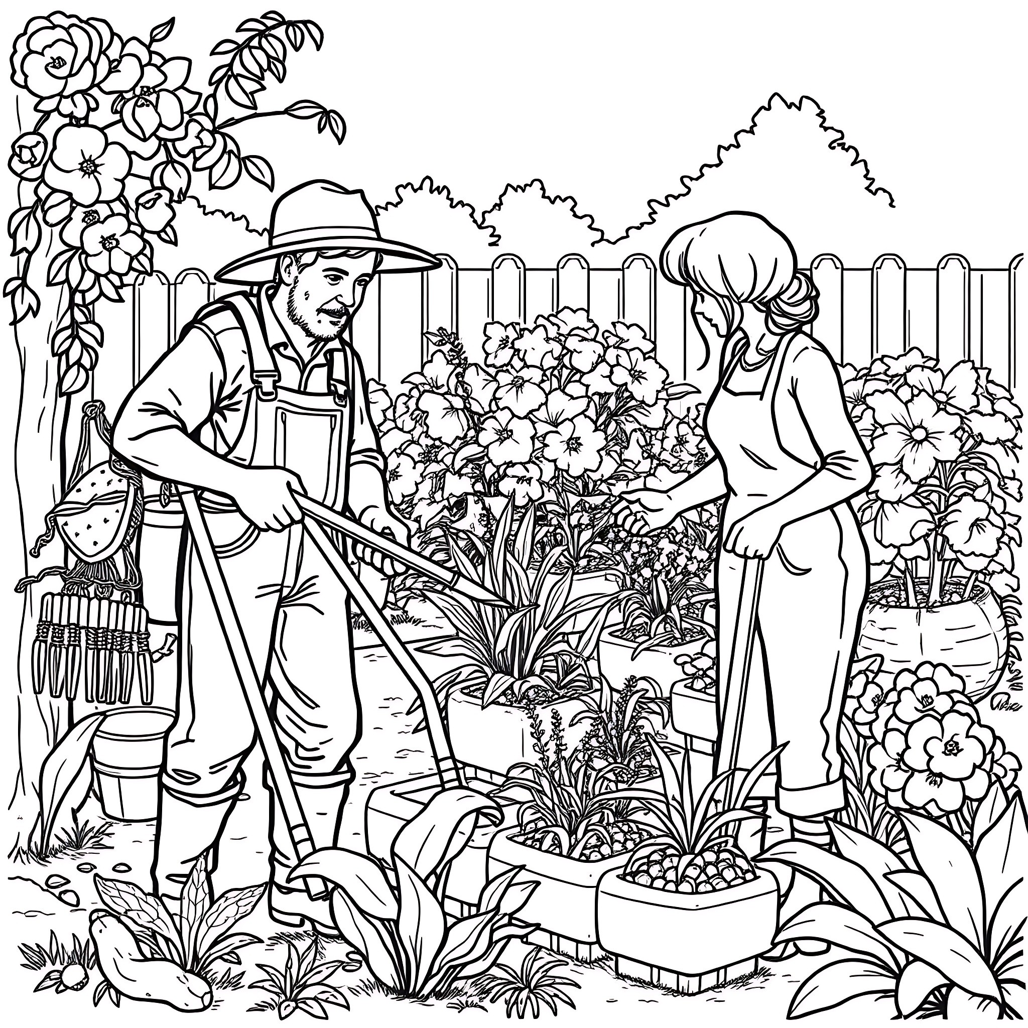 Best Farmer Coloring Pages (Free Printable PDF)