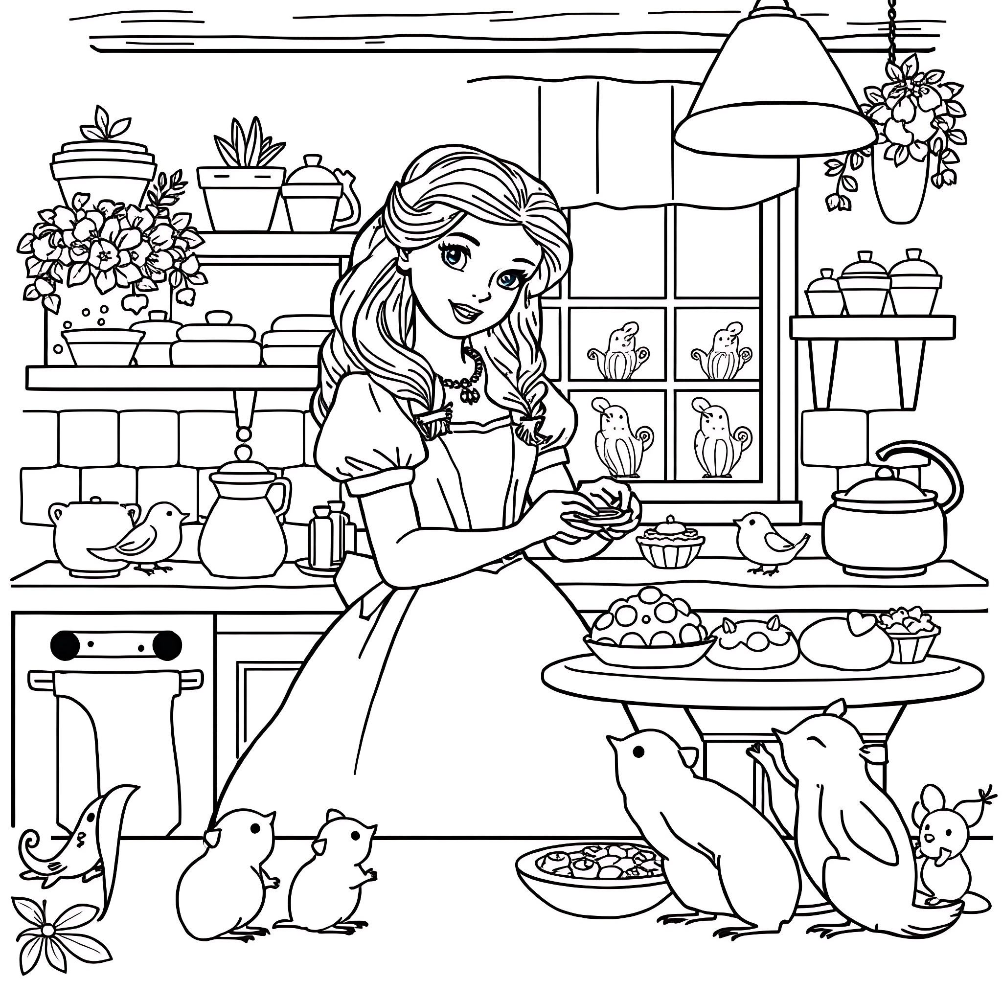 Best Belle Princess Coloring Pages (Free Printable PDF)