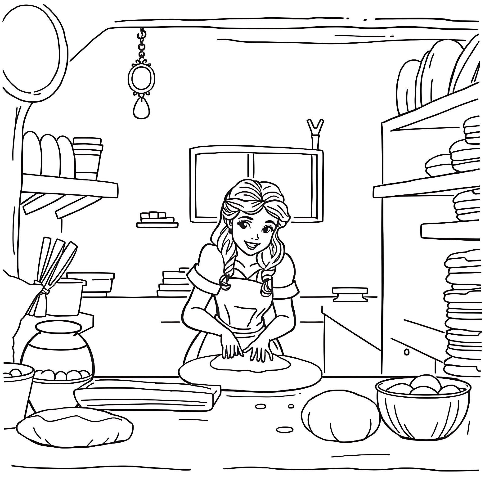 Best Belle Princess Coloring Pages (Free Printable PDF)