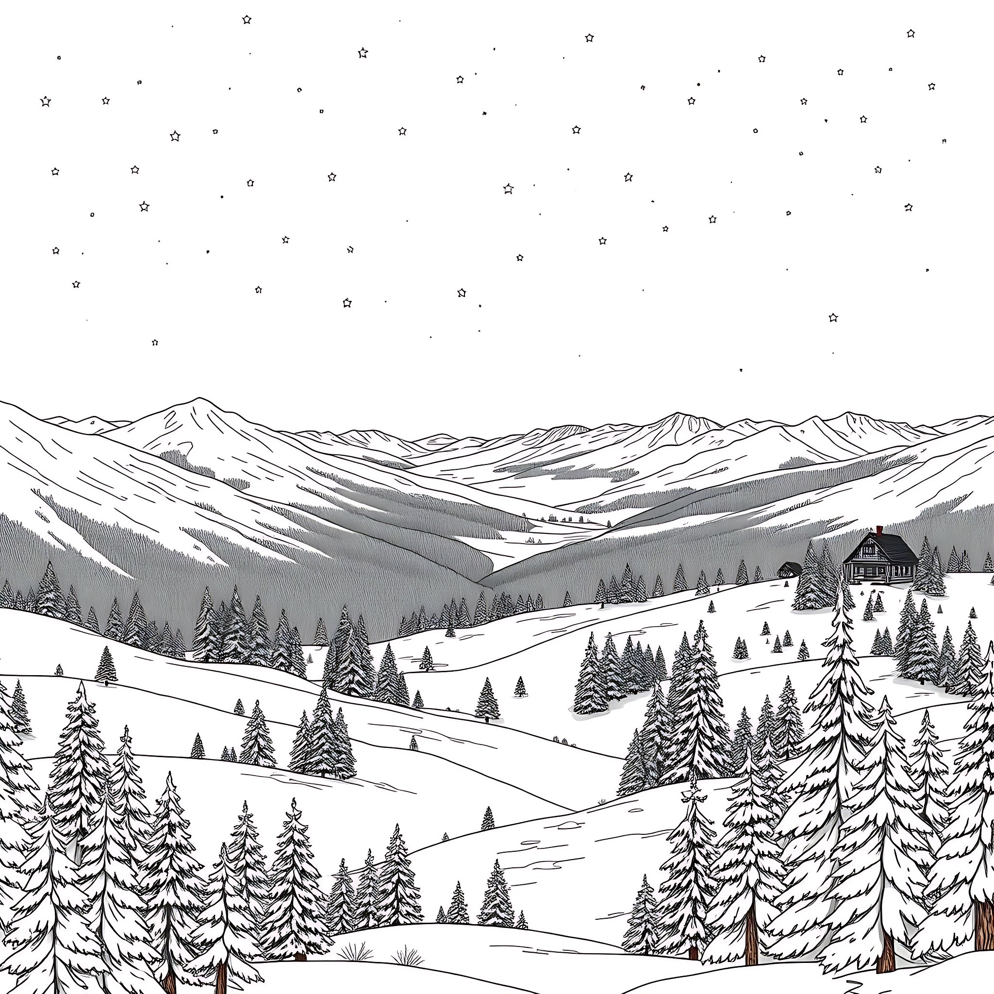Best Snow Coloring Pages (Free Printable PDF)