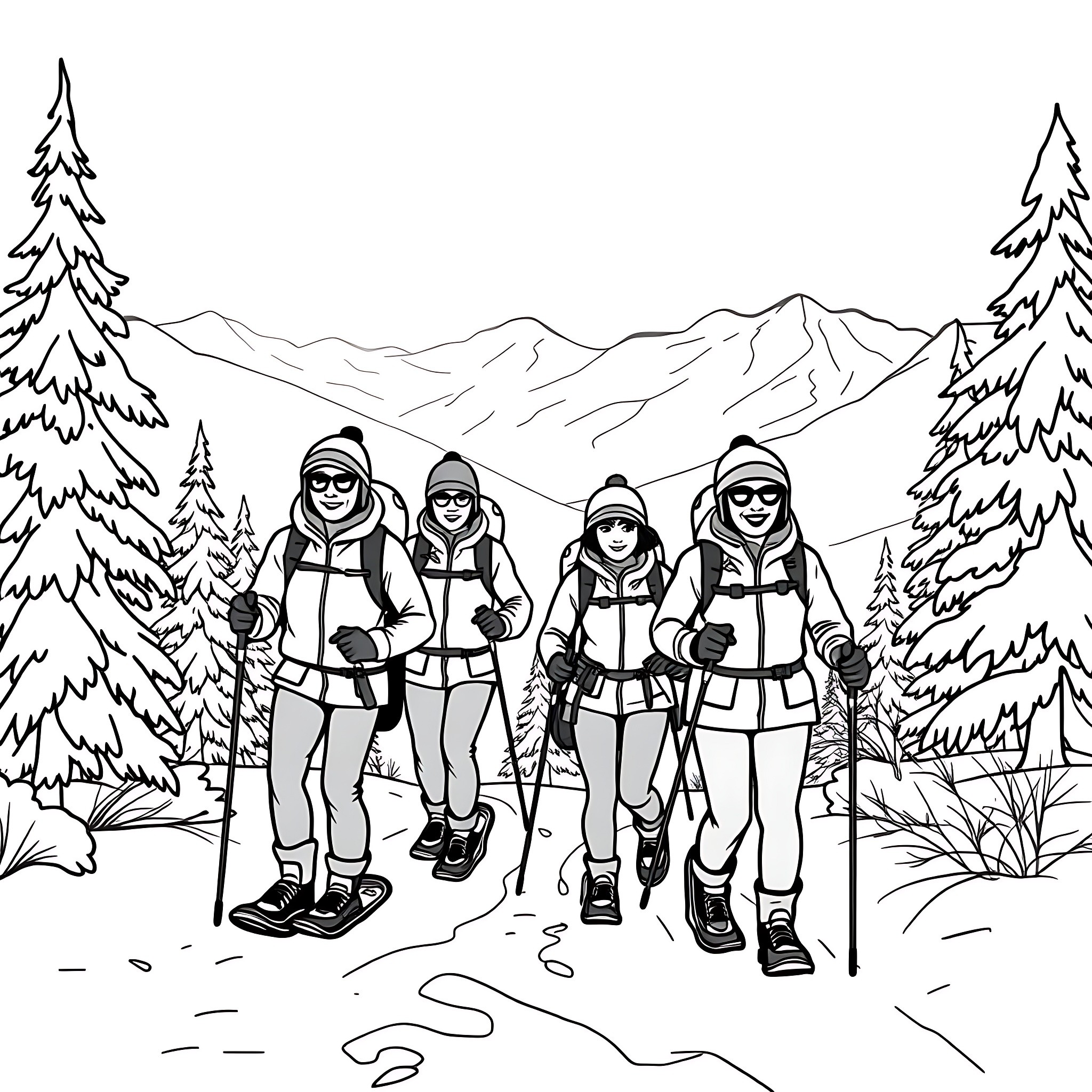 Best Snow Coloring Pages (Free Printable PDF)