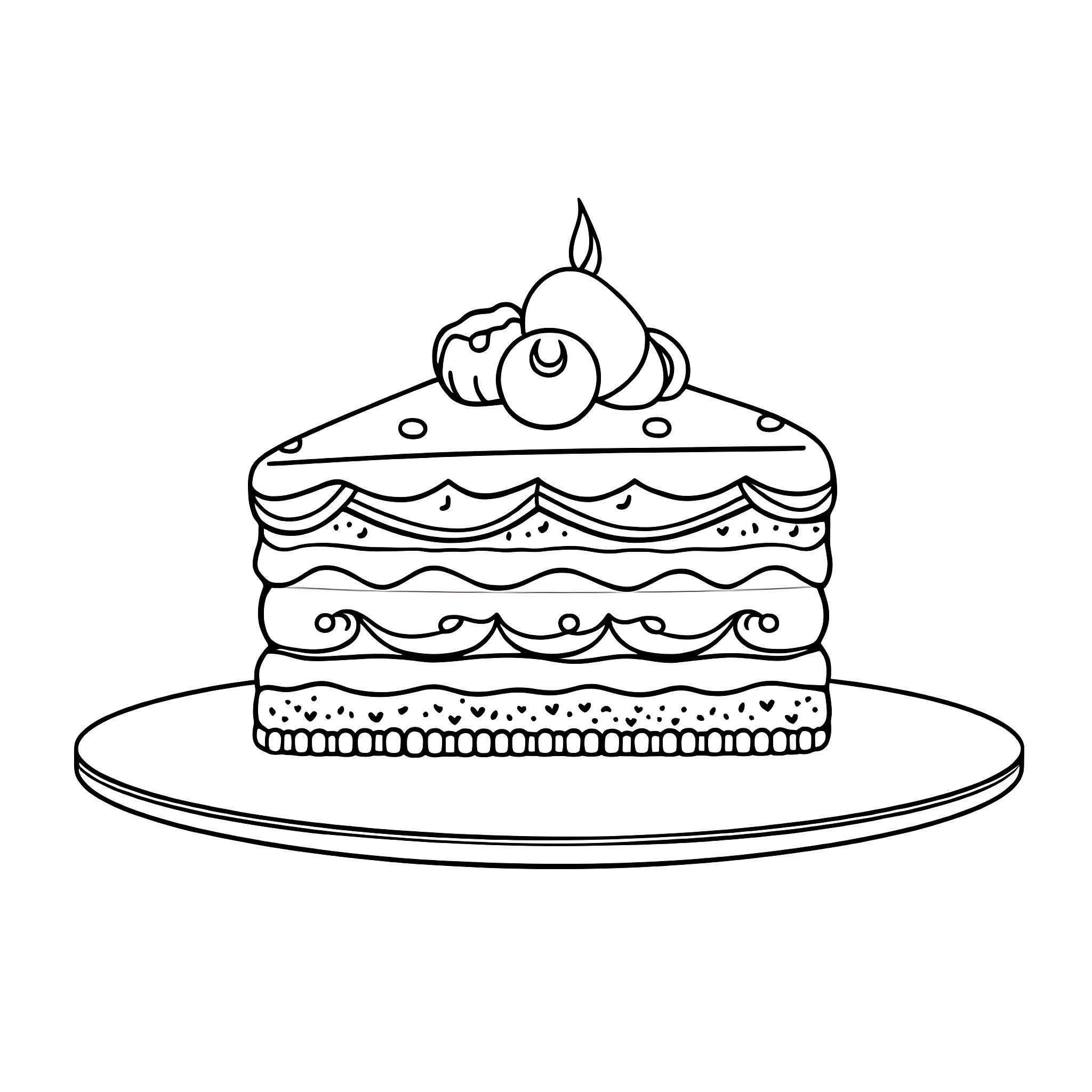 Best Cake Coloring Pages (Free Printable PDF)