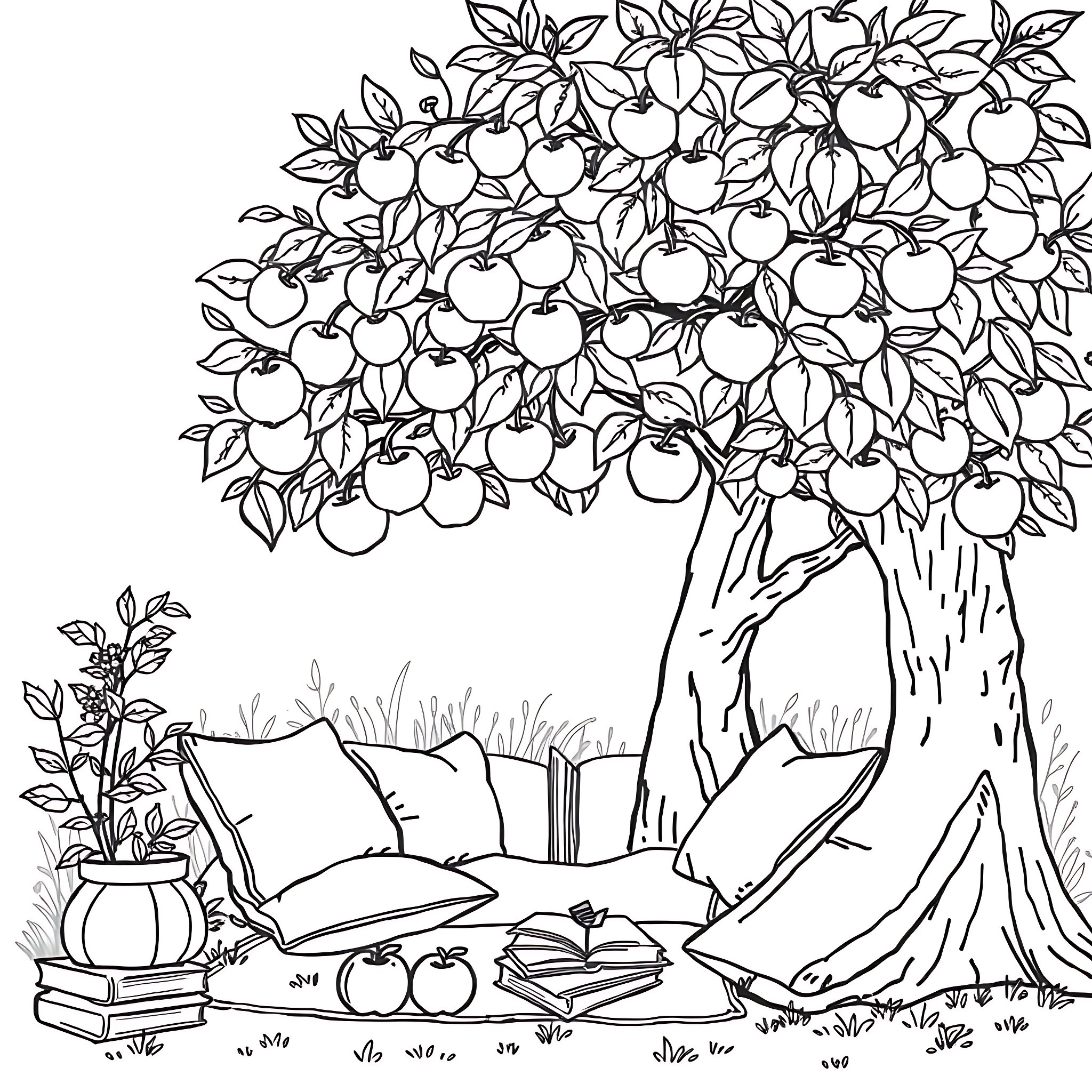 150 Best Apple Coloring Pages (Free Printable PDFs)