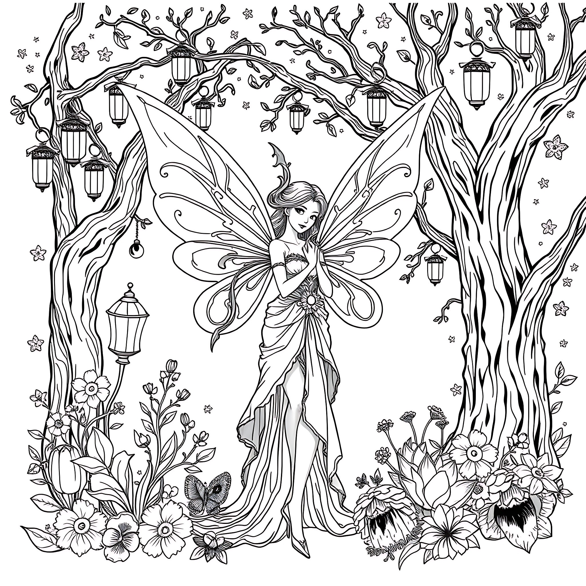 Best Fae Coloring Pages (Free Printable PDF)