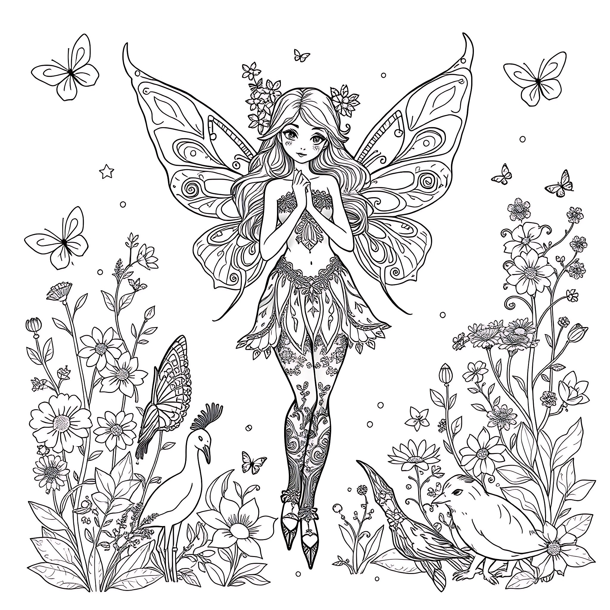 Best Fae Coloring Pages (Free Printable PDF)