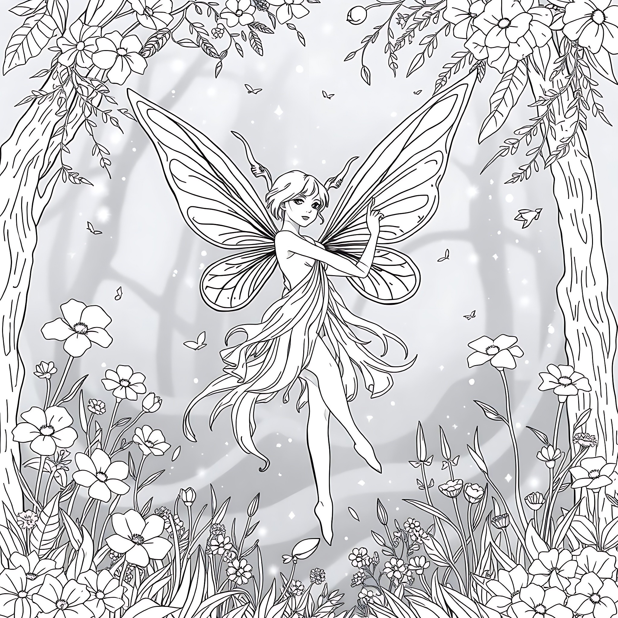 Best Fae Coloring Pages (Free Printable PDF)