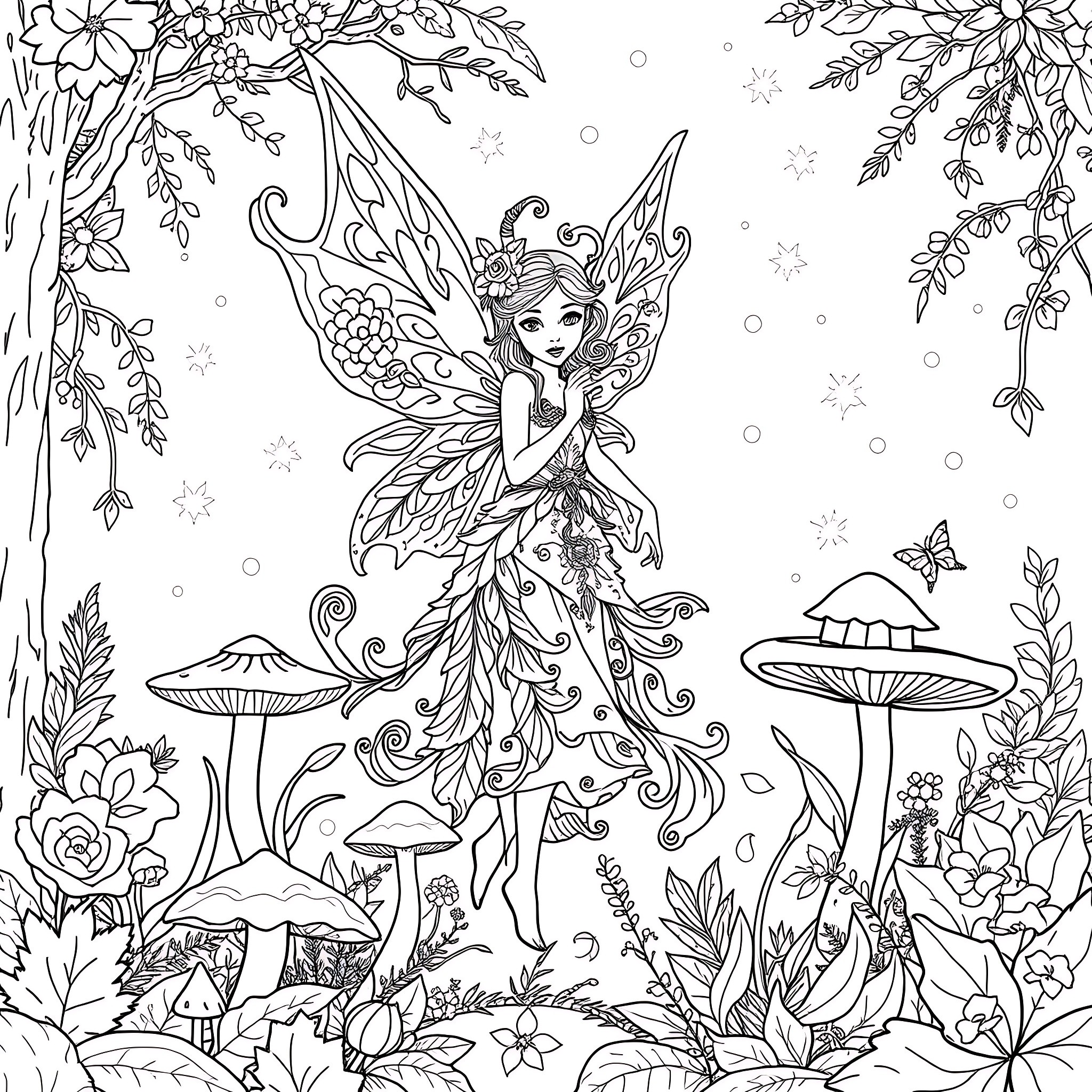 Best Fae Coloring Pages (Free Printable PDF)
