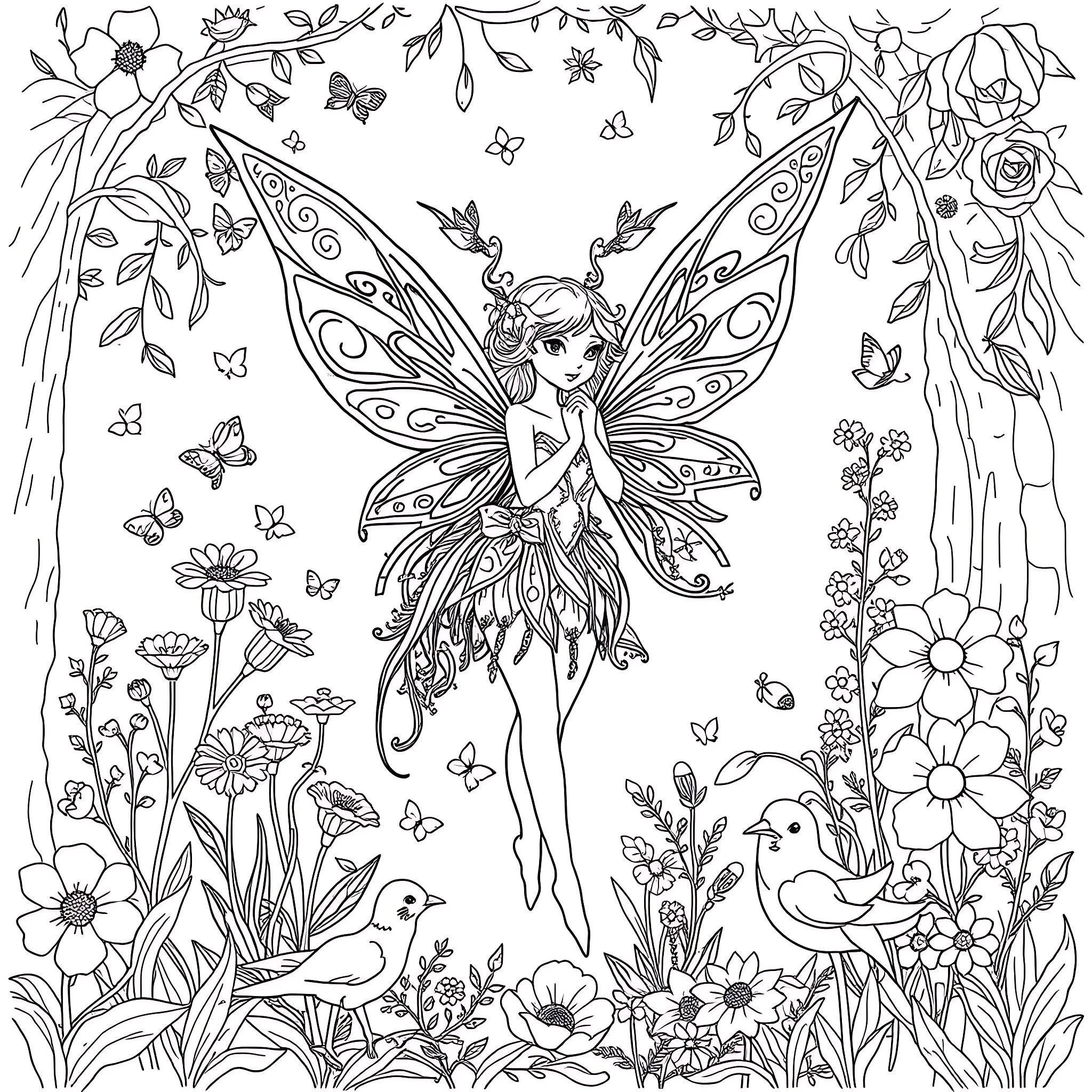 Best Fae Coloring Pages (Free Printable PDF)