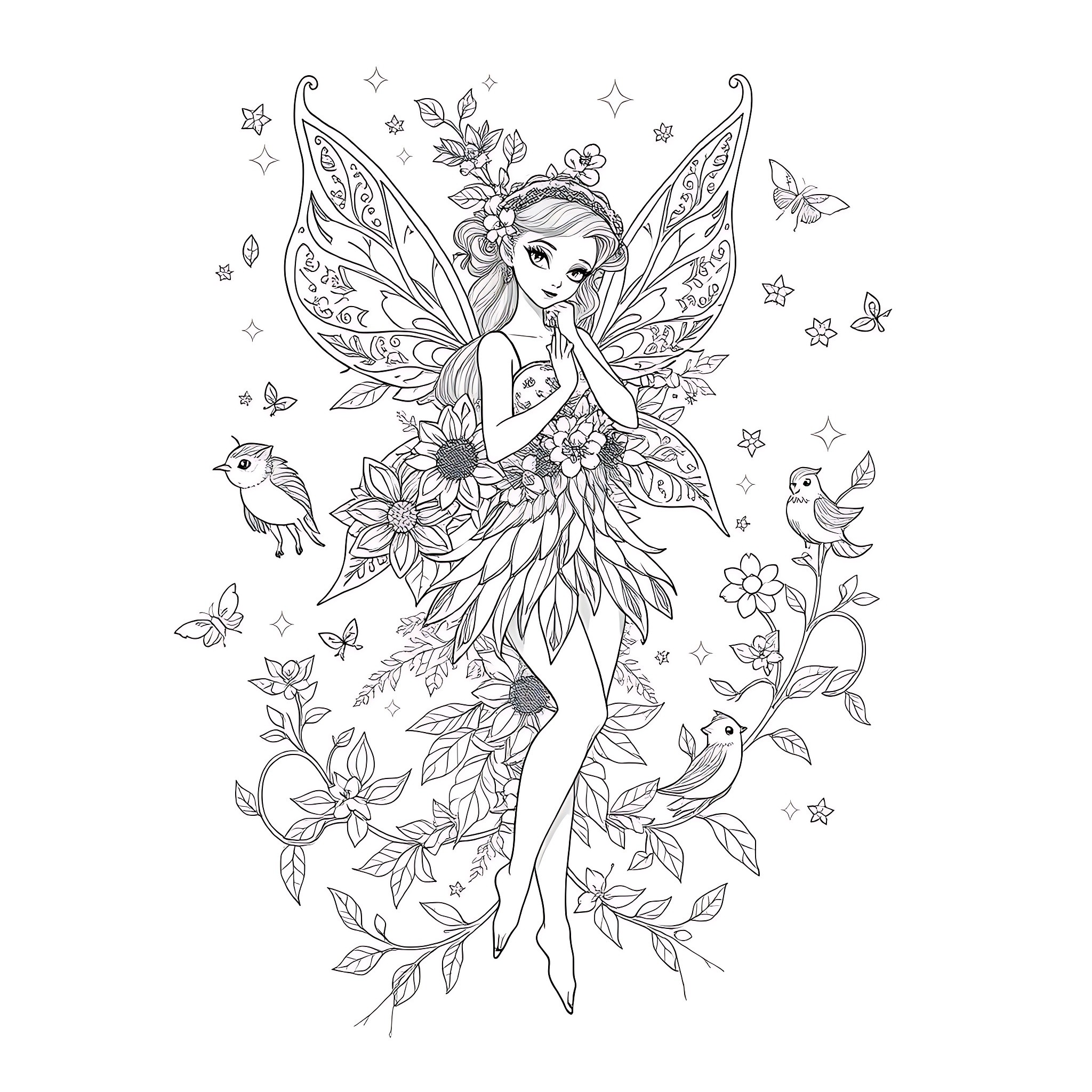 Best Fae Coloring Pages (Free Printable PDF)