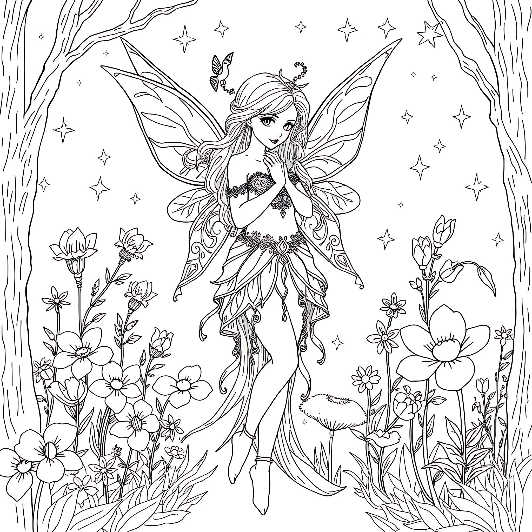 Best Fae Coloring Pages (Free Printable PDF)