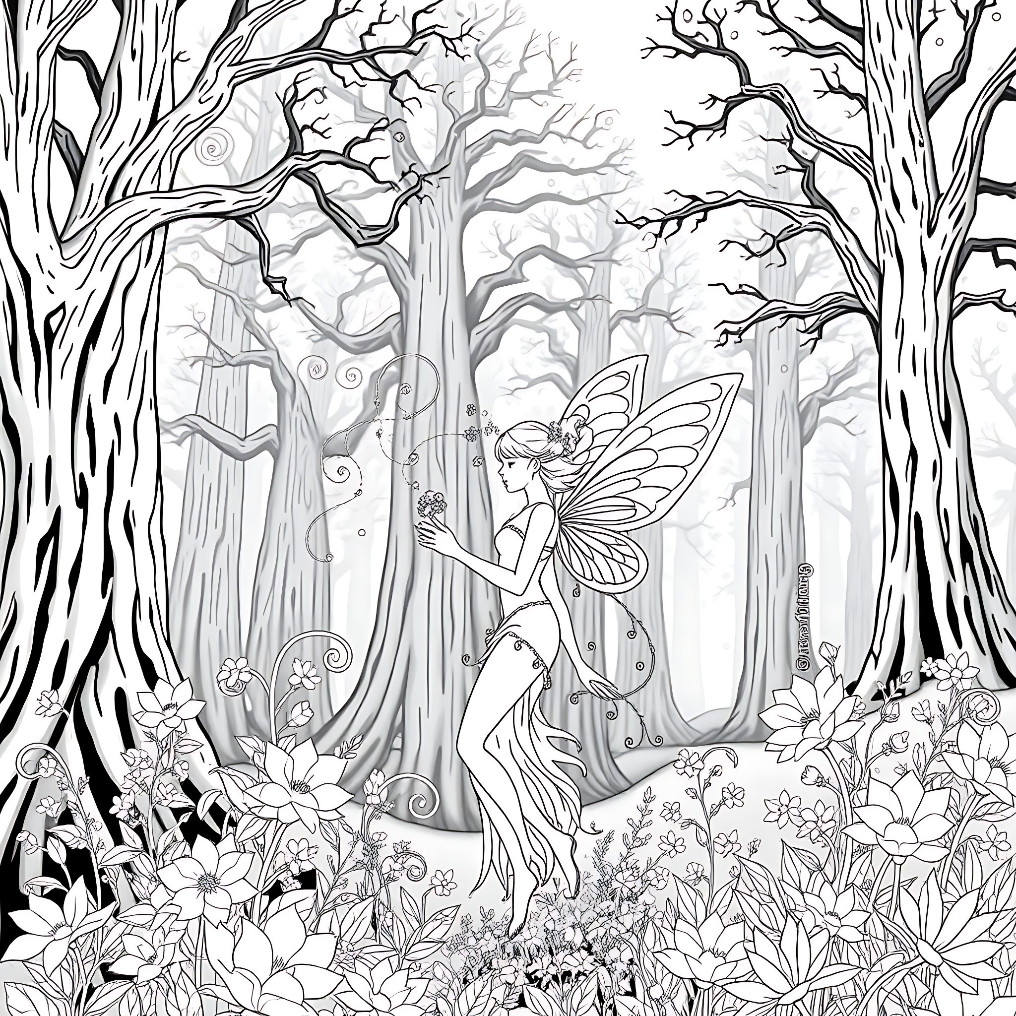Best Fae Coloring Pages (Free Printable PDF)