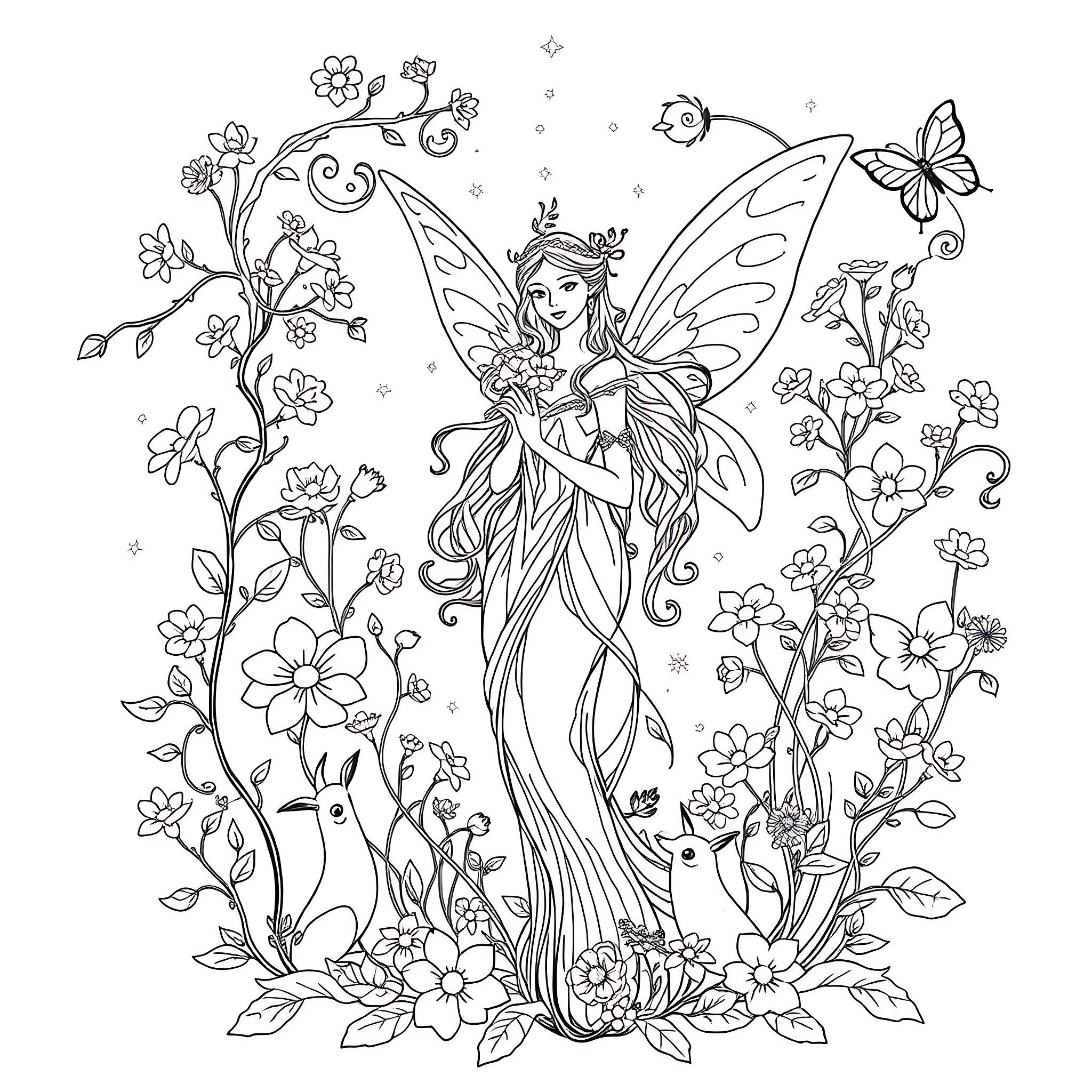 Best Fae Coloring Pages (Free Printable PDF)